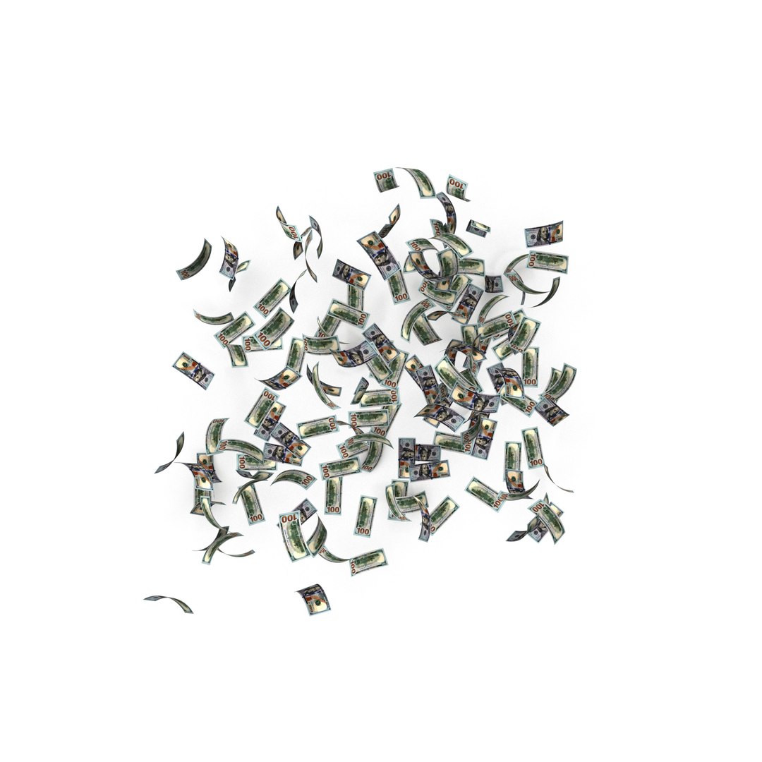 3D Falling Dollar Bills - TurboSquid 1758028