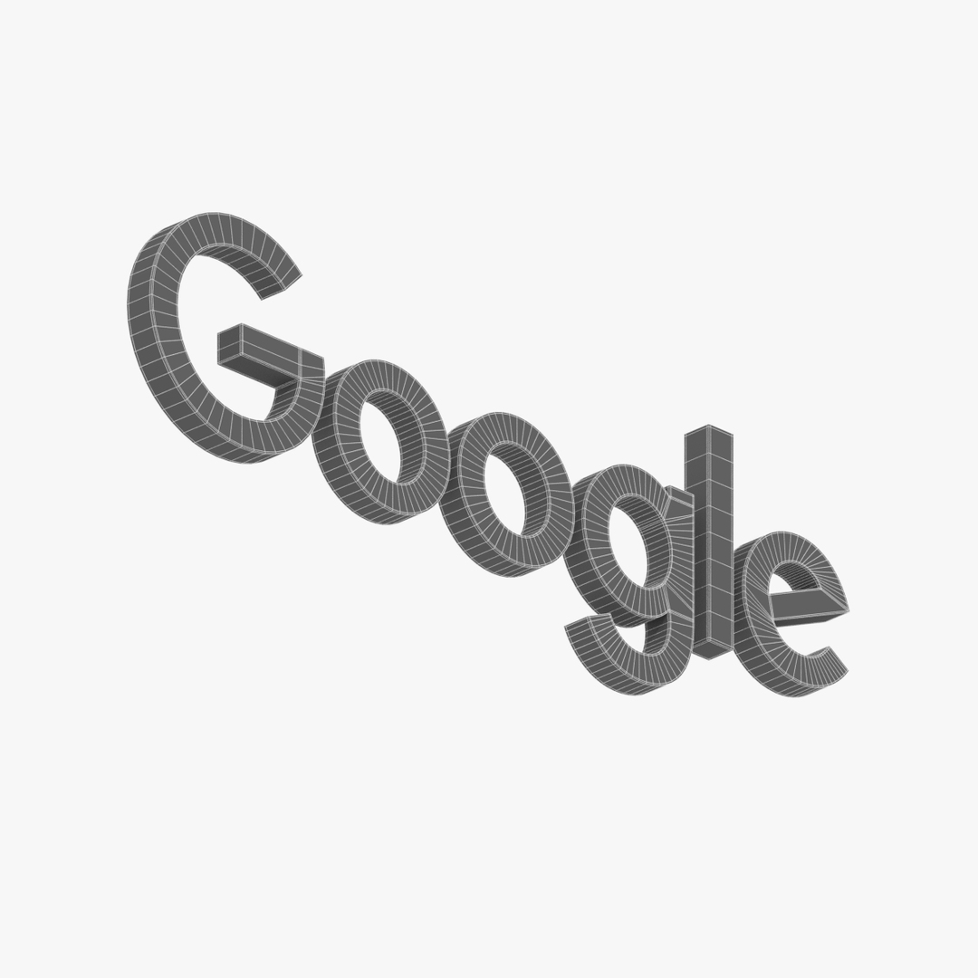 modelo 3d Google Logo Modelo 3D - TurboSquid 1278660