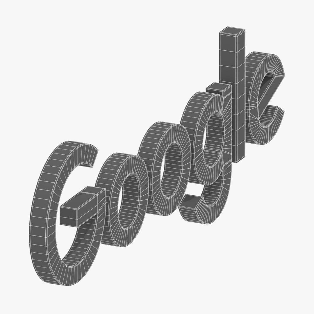 Google Logo Model - TurboSquid 1278660
