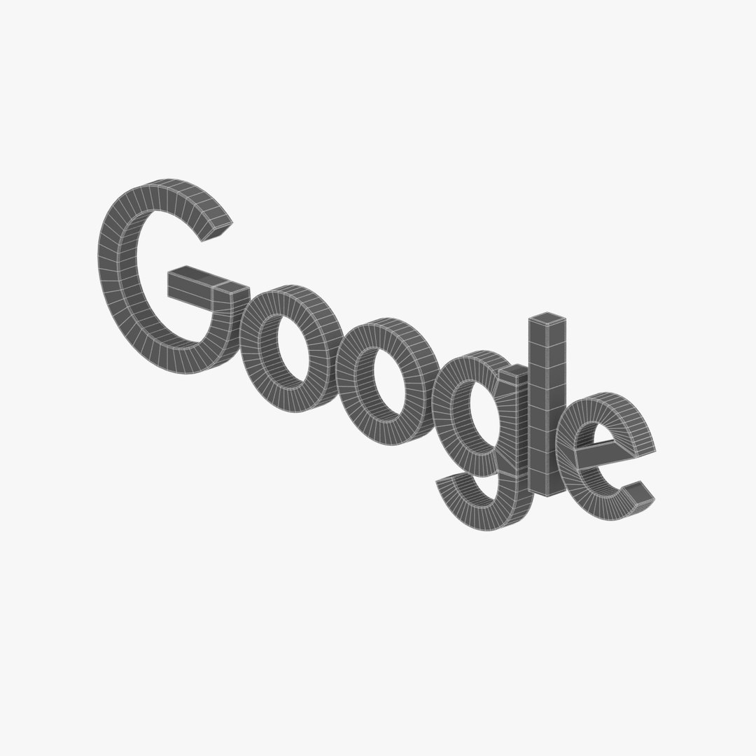 Google Logo Model - TurboSquid 1278660