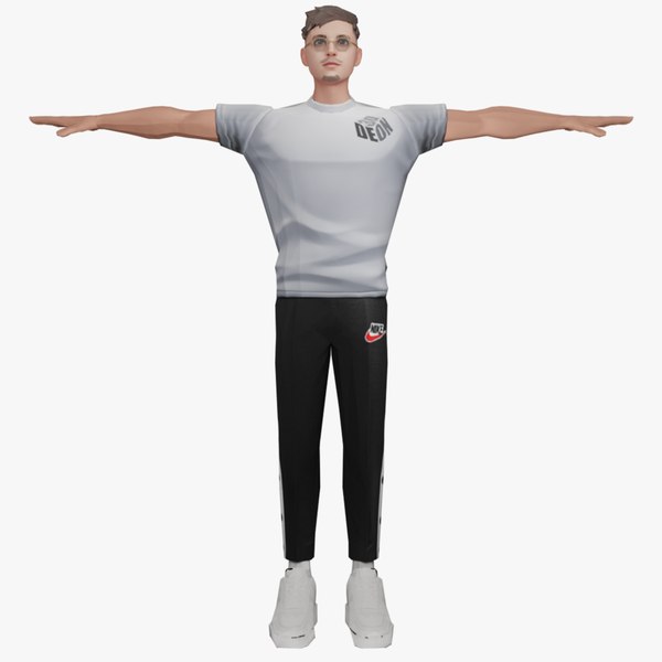 Young Man For virtual reality or video games 2 2 3D model - TurboSquid ...