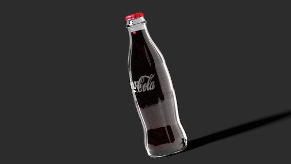 3D glass coca-cola bottle model - TurboSquid 1262911
