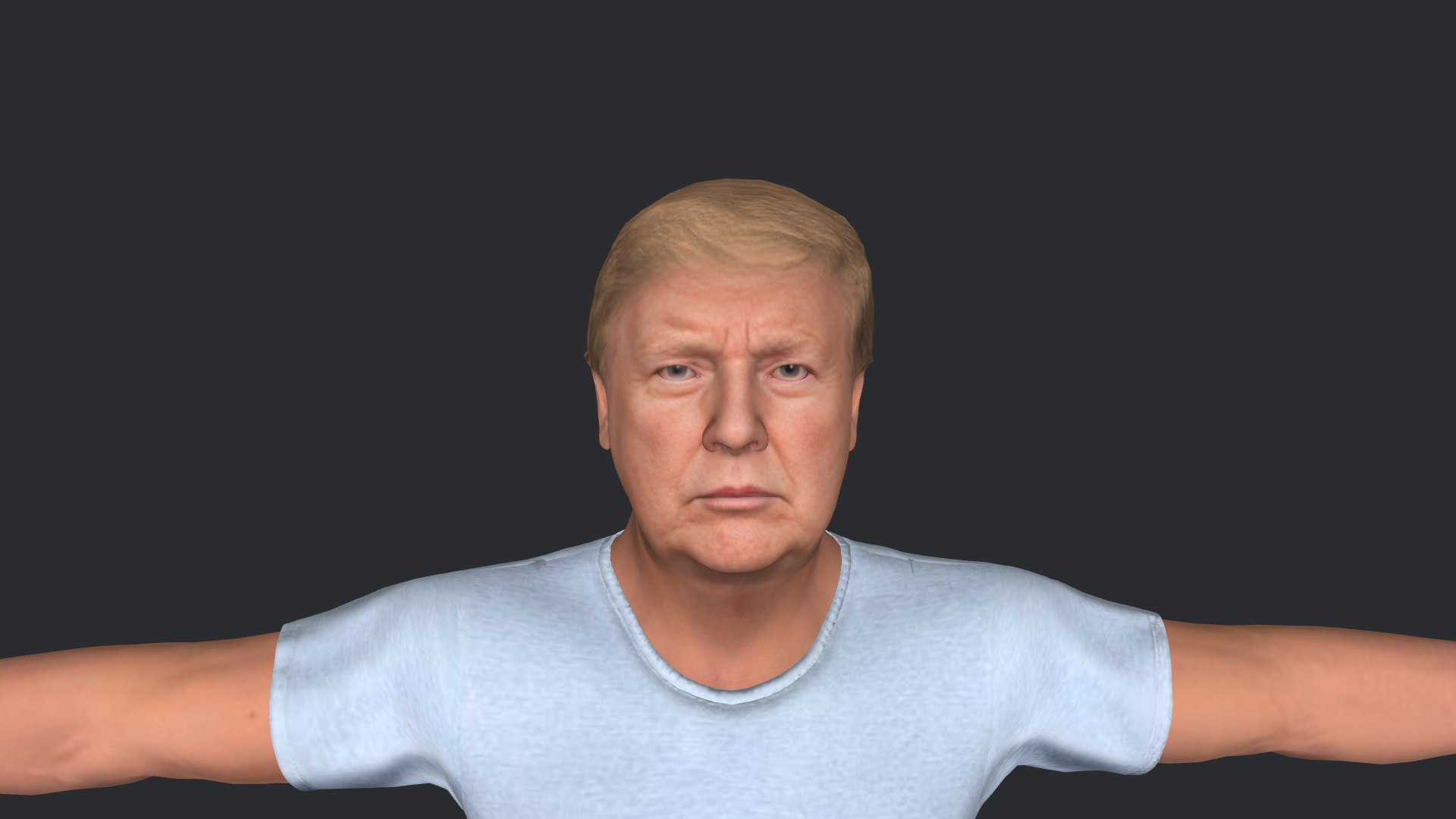 3D Donald Trump Hyper Realistic Full Body Fully Rigged Character model ...