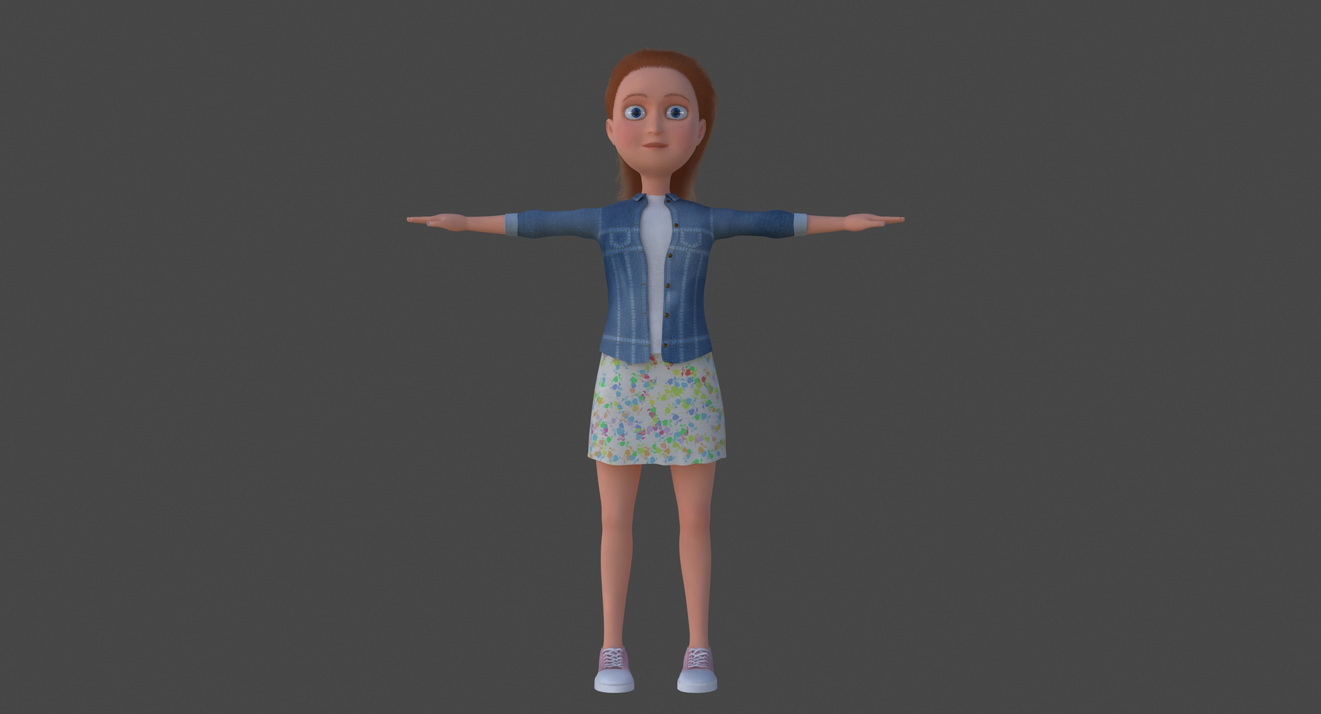 3D Model Girl Cartoon - TurboSquid 1291796