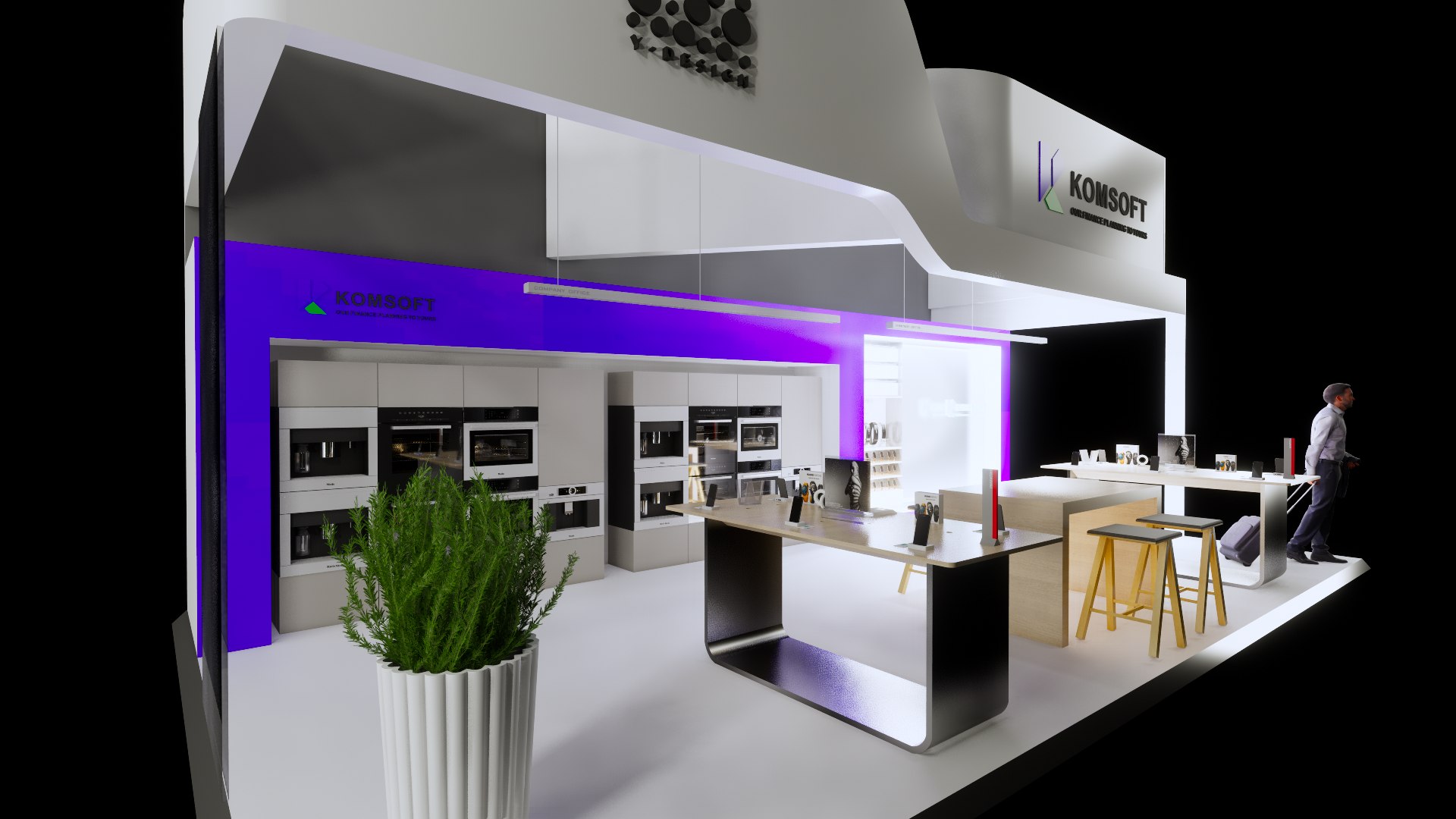 Booth exhibition-A2 model - TurboSquid 2100647