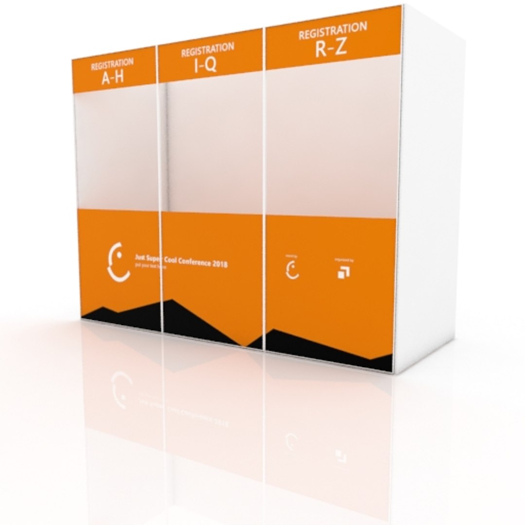 3D Registration Counter - TurboSquid 1323289