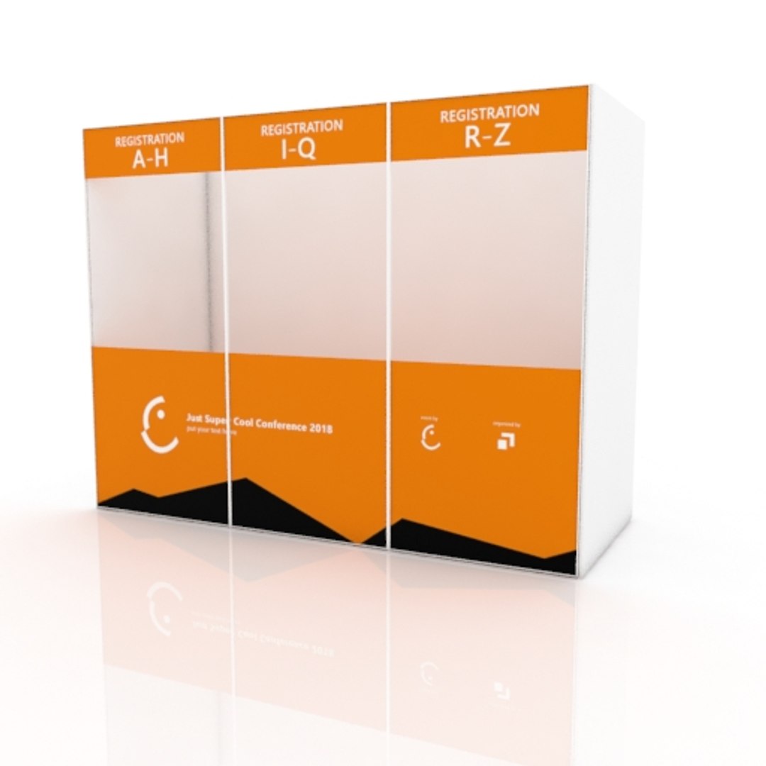 3D Registration Counter - TurboSquid 1323289