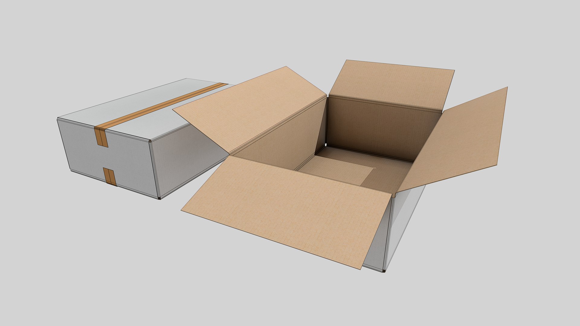 3D Cardboard Box 10 With Pbr 4K 8K - TurboSquid 1719977