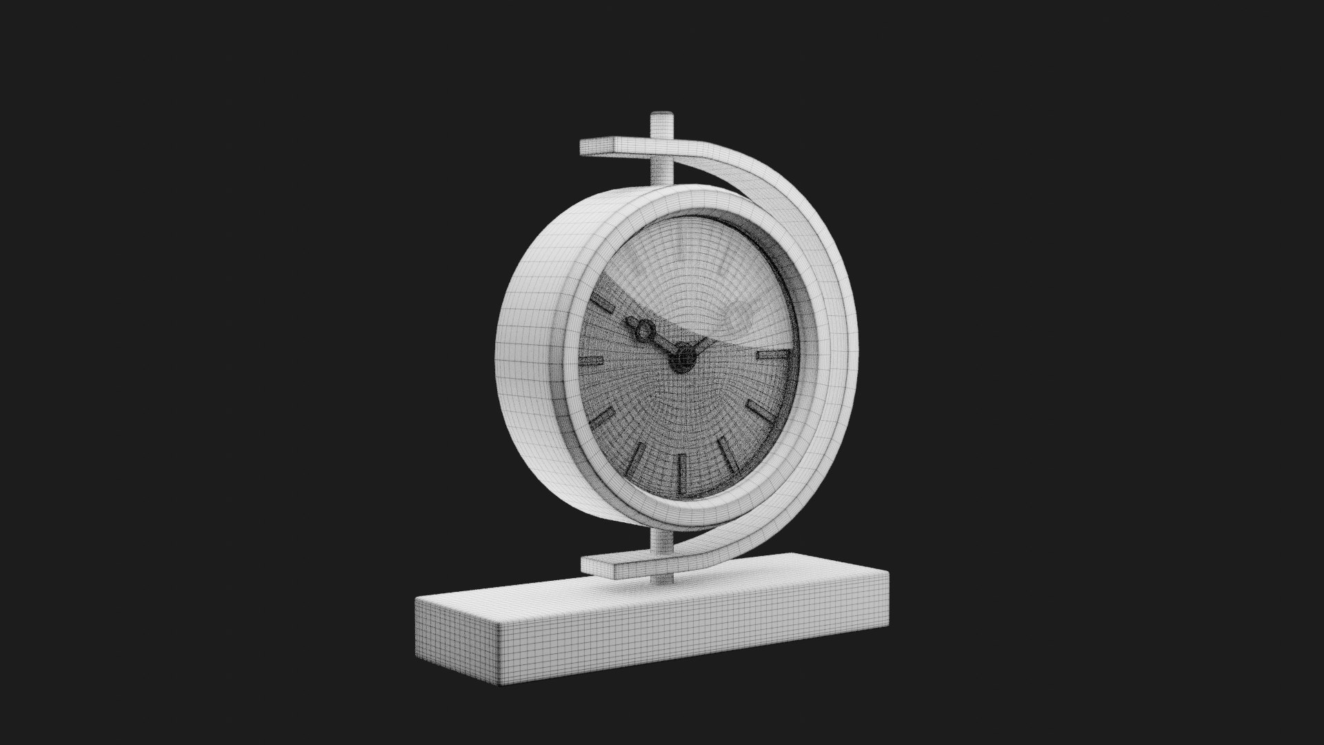 3D Table Clock - TurboSquid 2222647