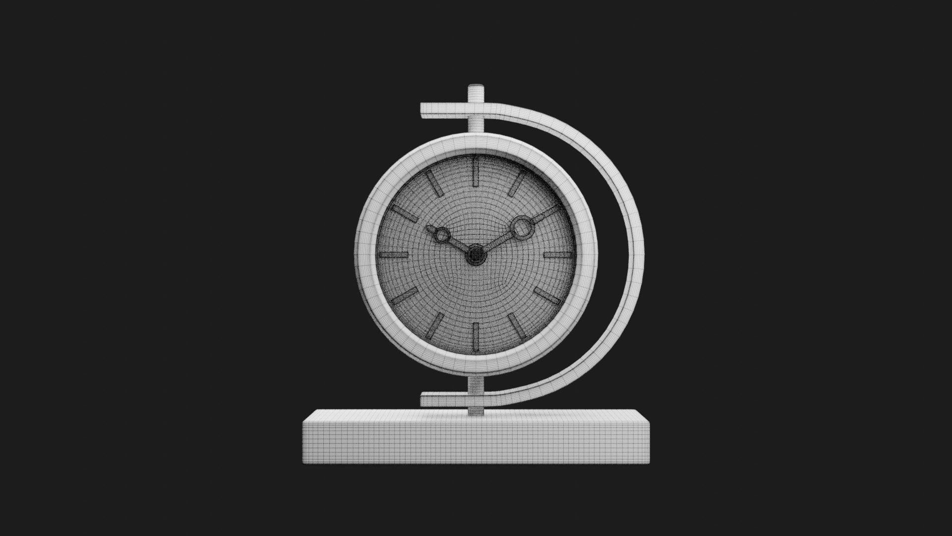 3D Table Clock - TurboSquid 2222647