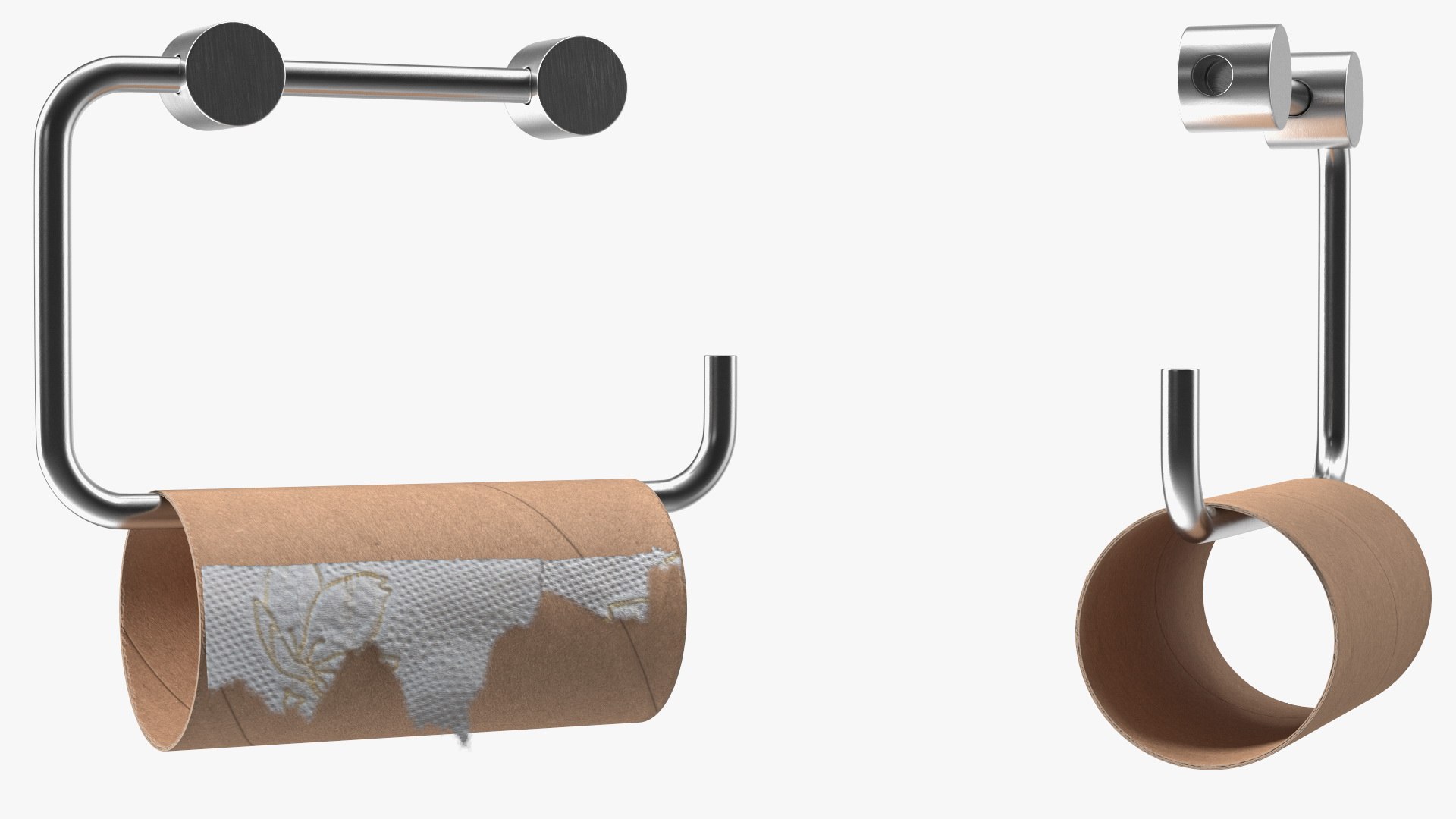 3D Empty Toilet Paper Holder Model - TurboSquid 1922152