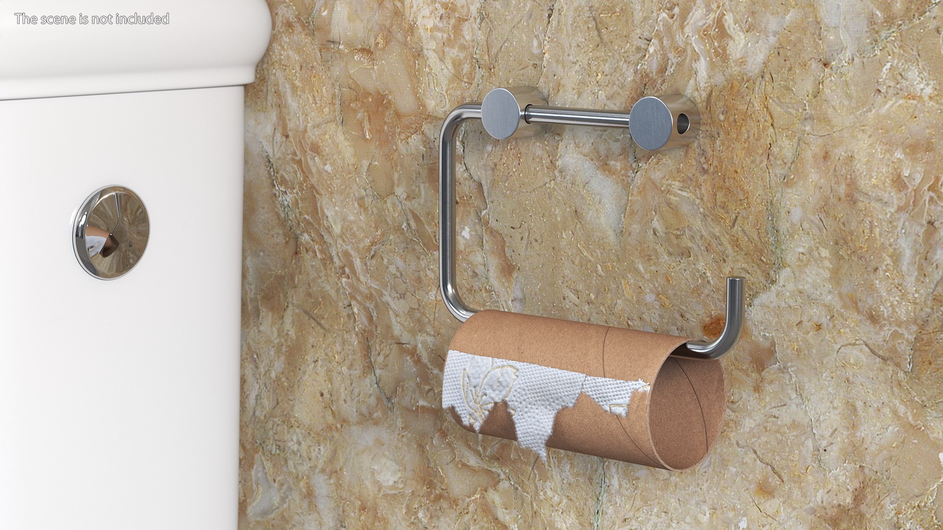 3D Empty Toilet Paper Holder Model - TurboSquid 1922152