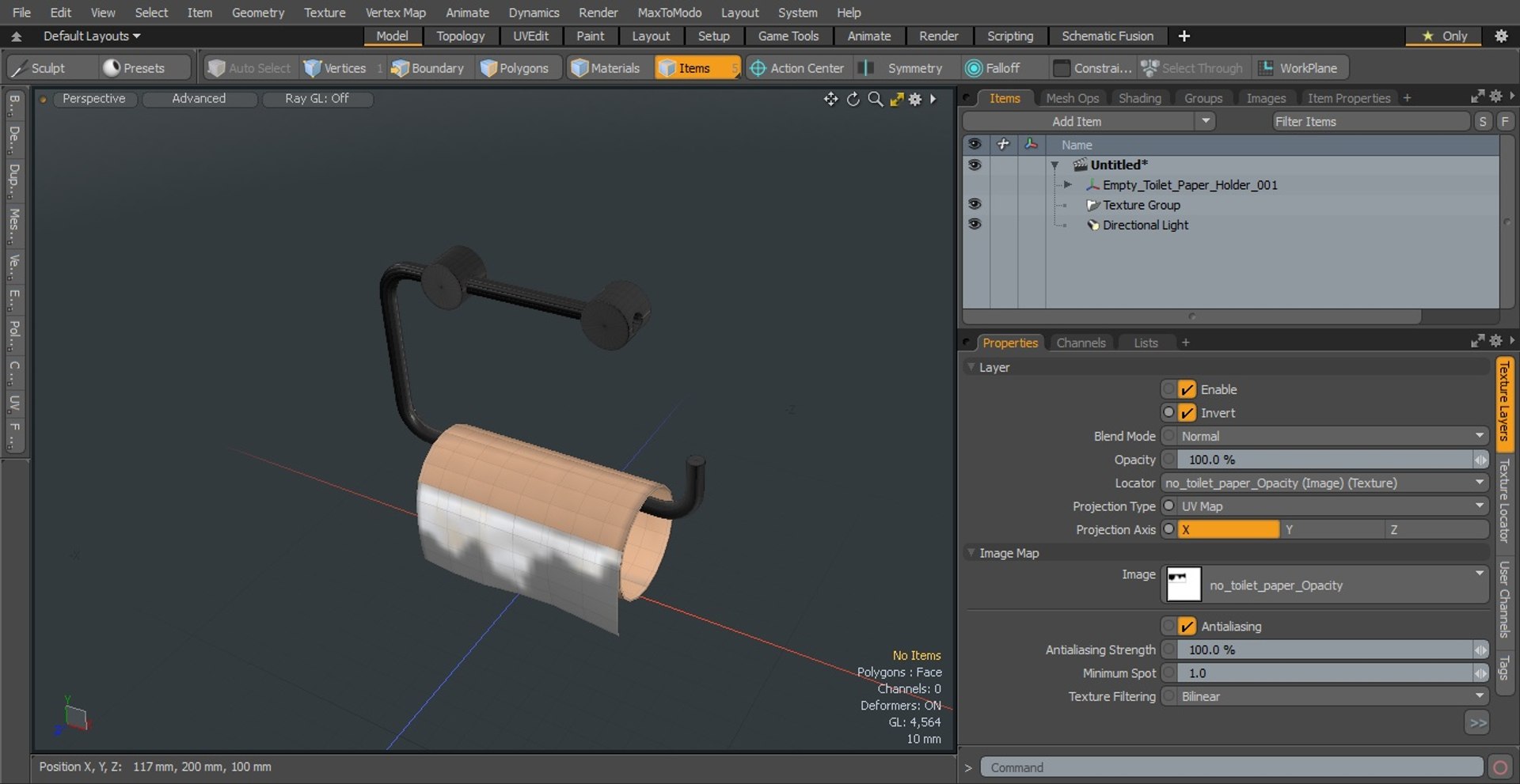 3D Empty Toilet Paper Holder model - TurboSquid 1922152