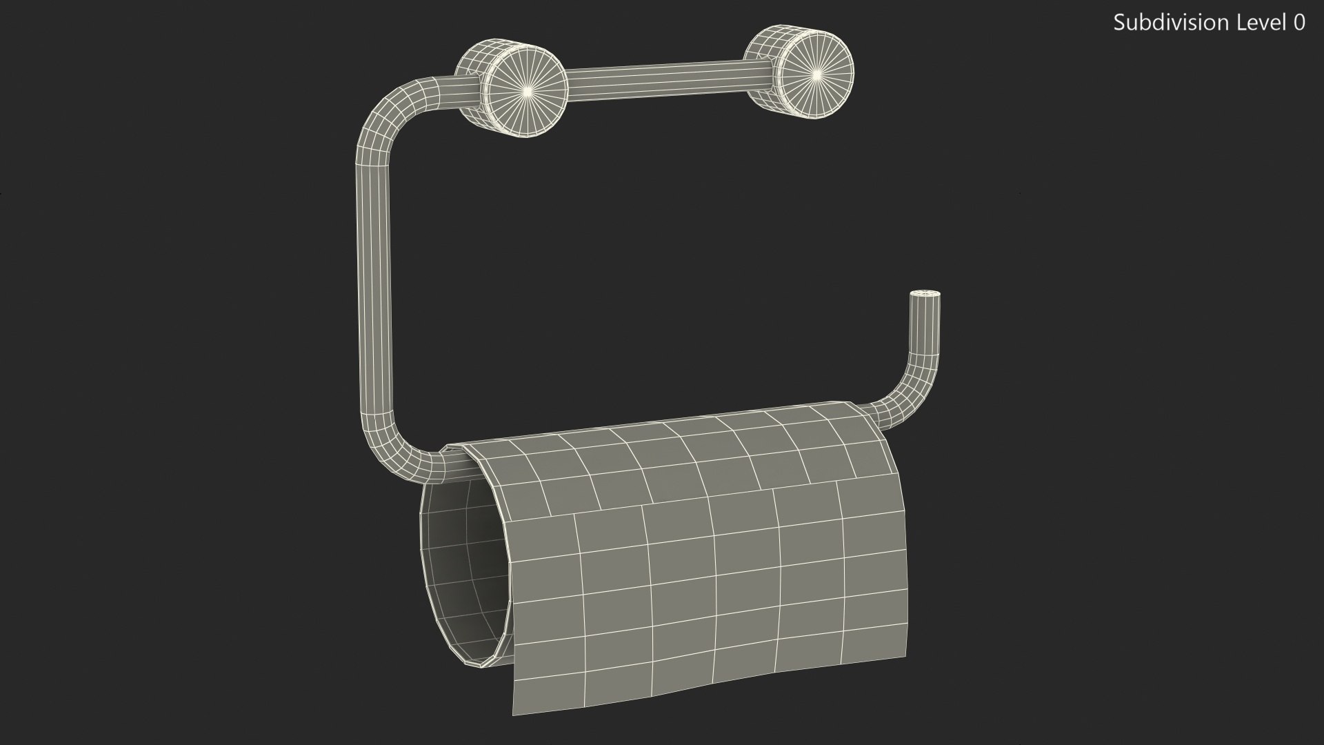 3D Empty Toilet Paper Holder Model - TurboSquid 1922152