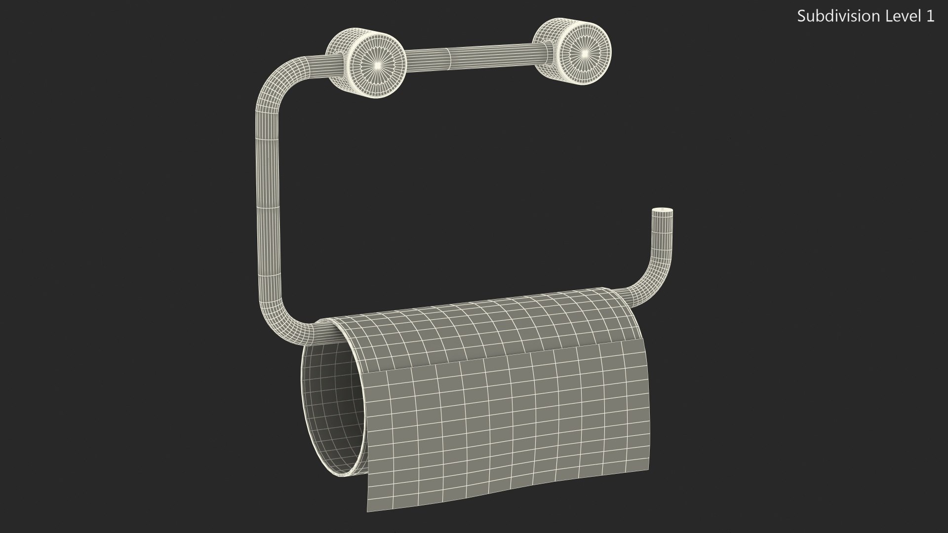3D Empty Toilet Paper Holder Model - TurboSquid 1922152