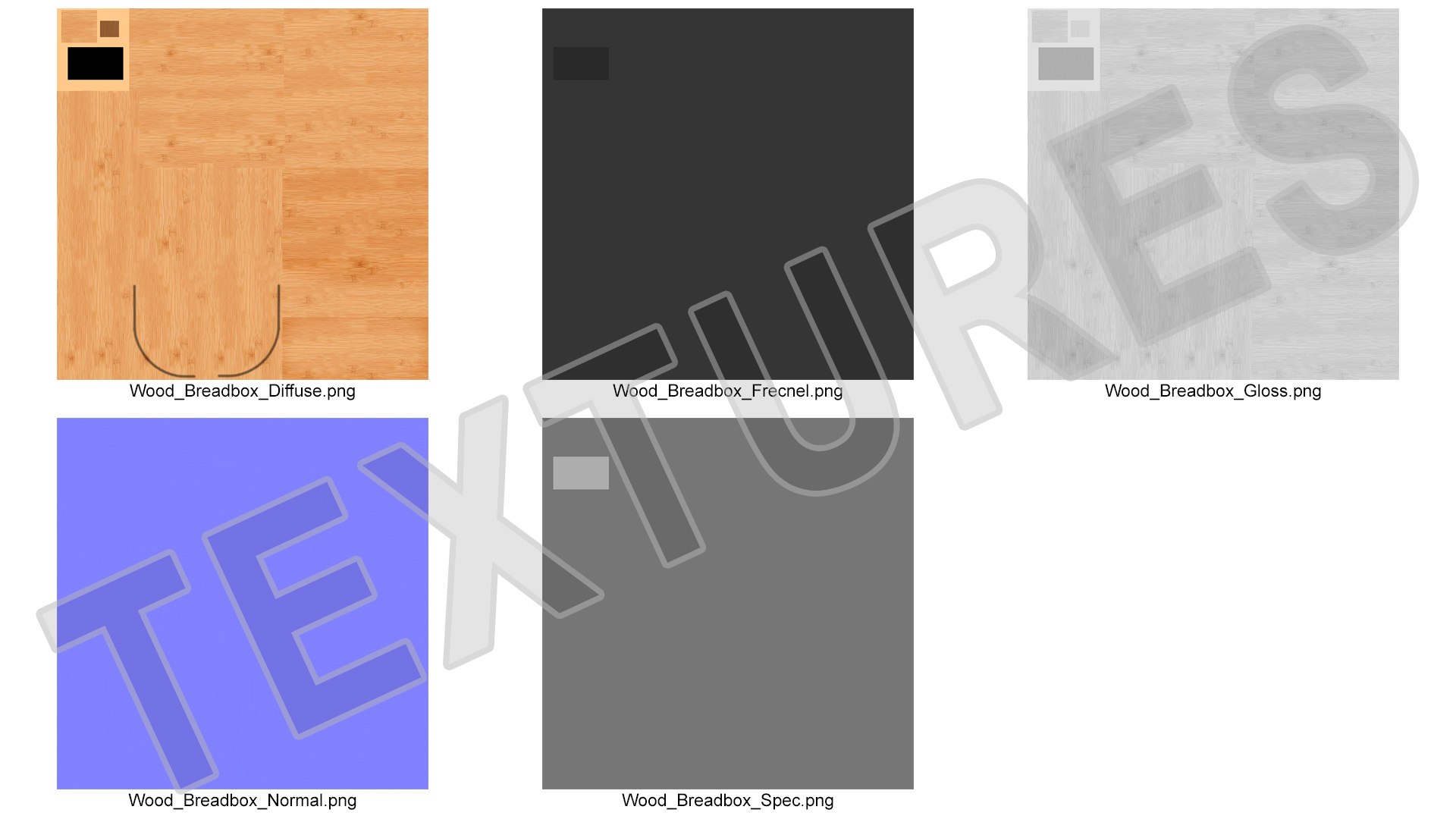 Bread Box Wood Rigged 3D model - TurboSquid 1906563