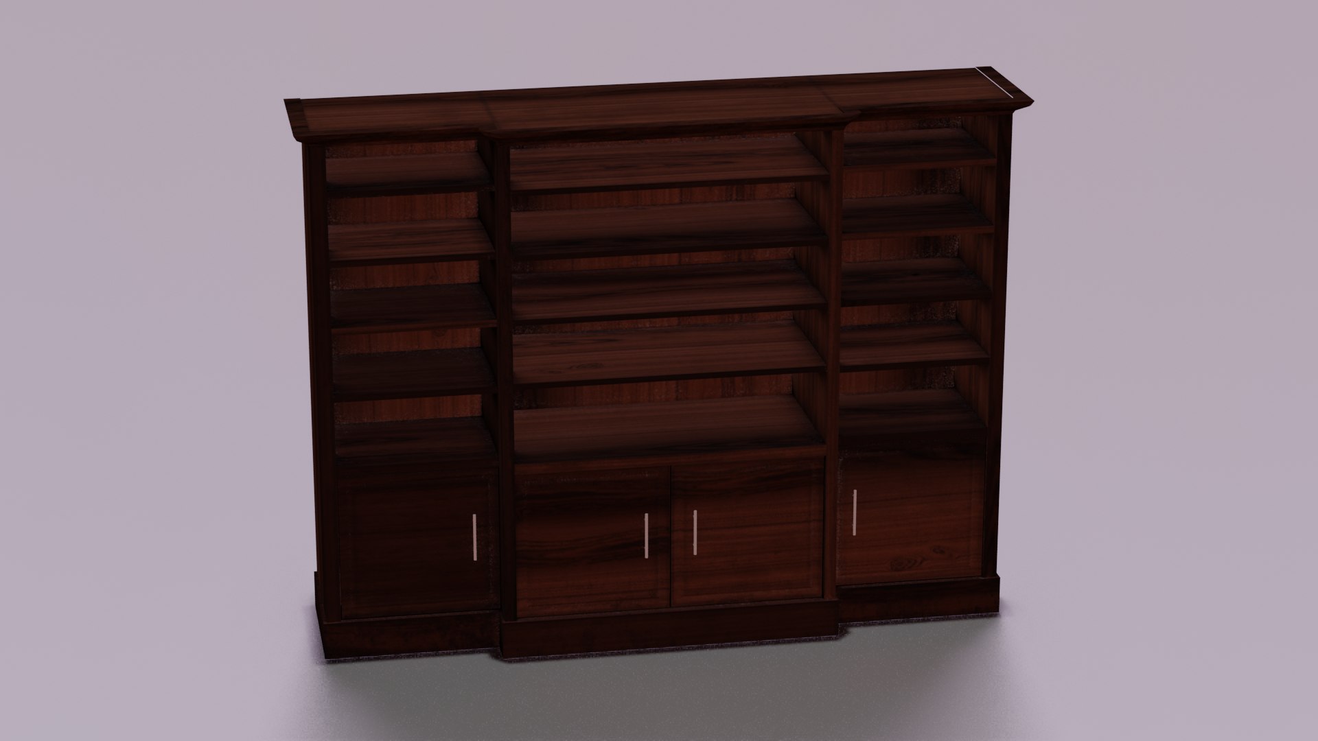 BOOK SHELF GAME READY LOW POLY 3D - TurboSquid 1963070