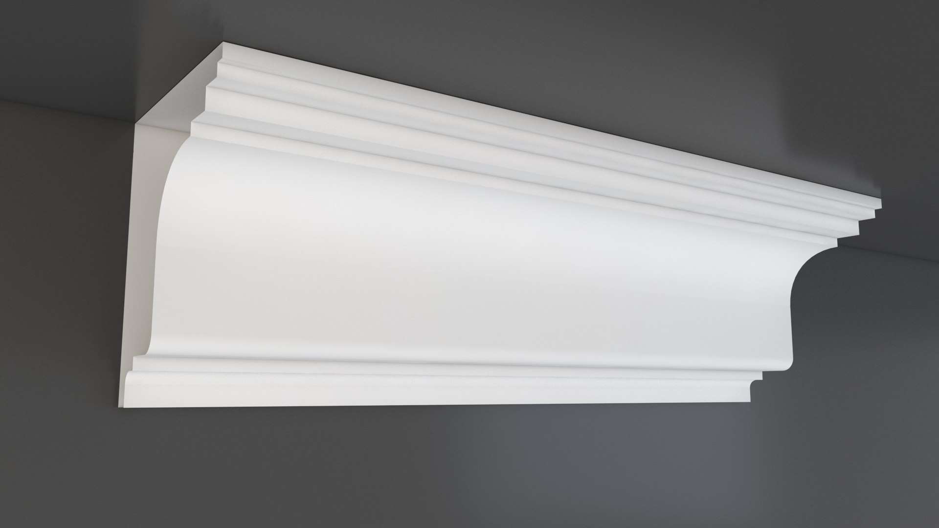 3D model Cornice 125 Straight - TurboSquid 2027238