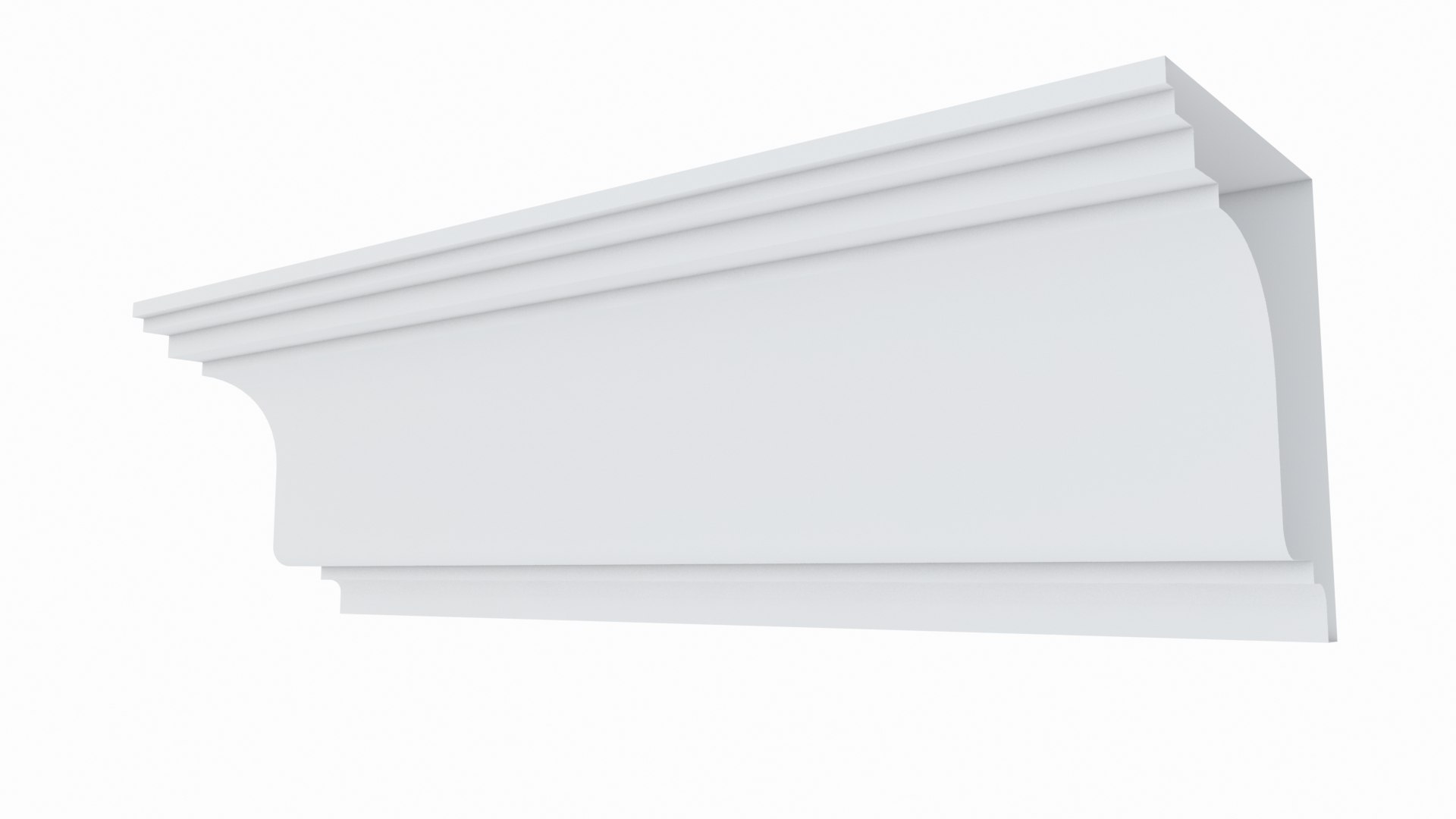 3D model Cornice 125 Straight - TurboSquid 2027238