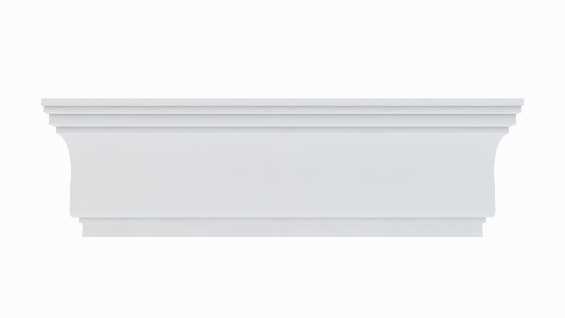 3D model Cornice 125 Straight - TurboSquid 2027238