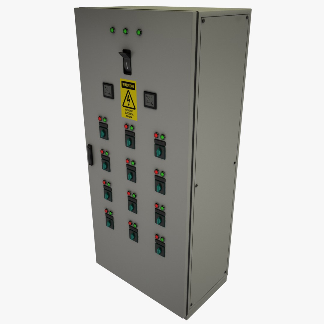 3d Electric Control Cabinet Model