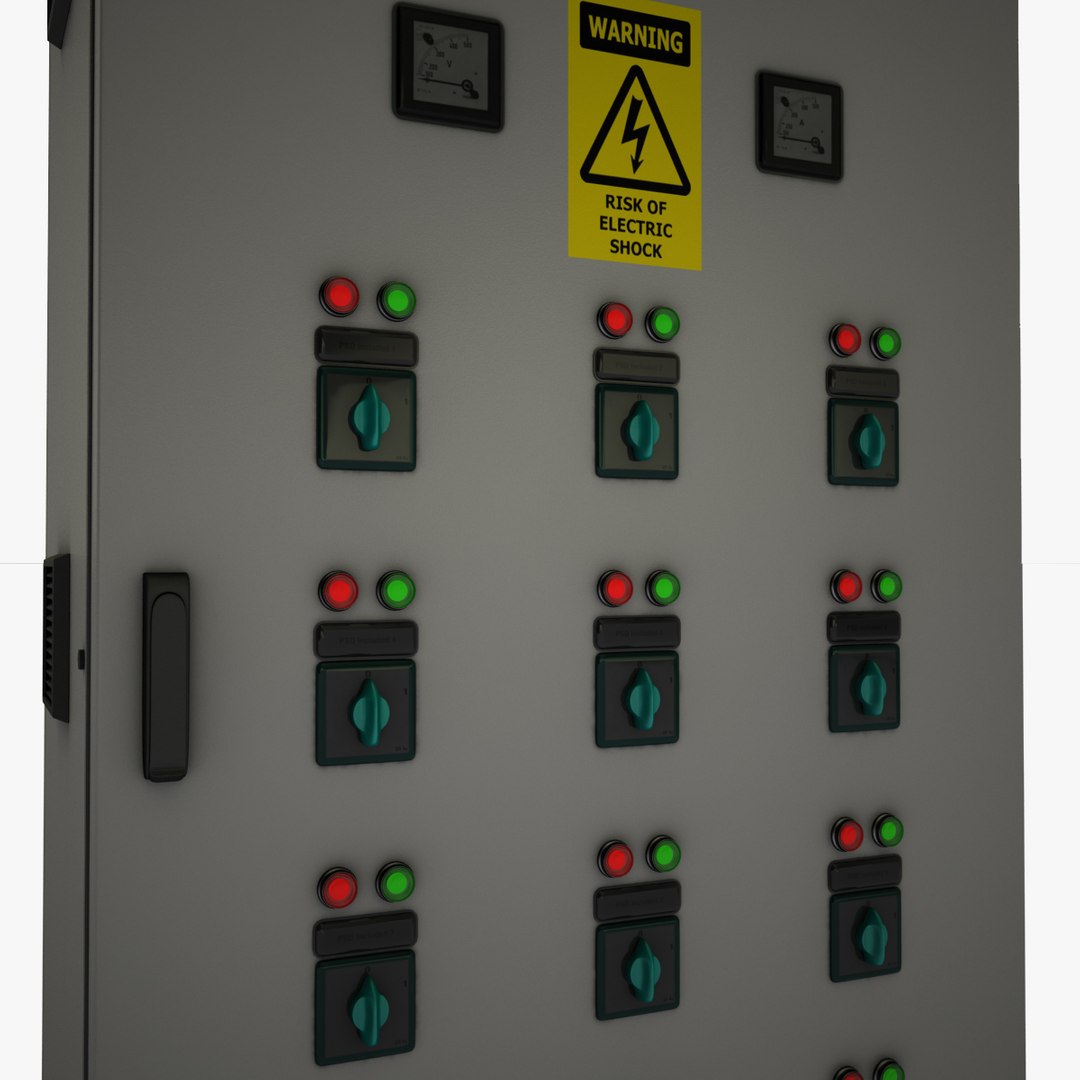3d Electric Control Cabinet Model