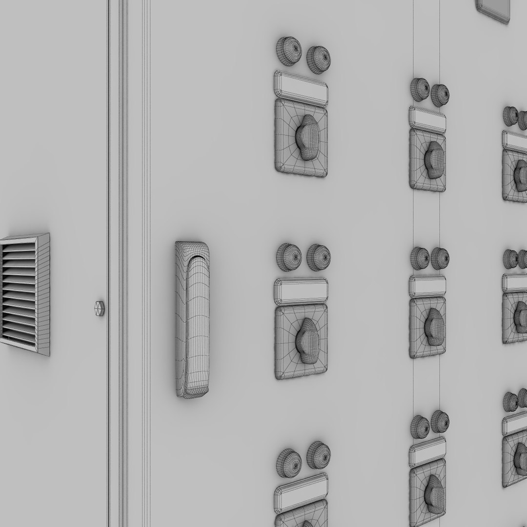 3d Electric Control Cabinet Model
