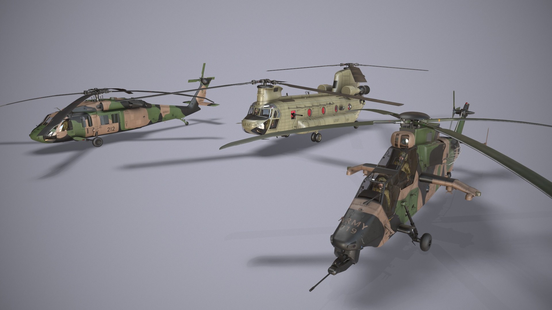 Australian Army Helicopters Collection Model - TurboSquid 2394997