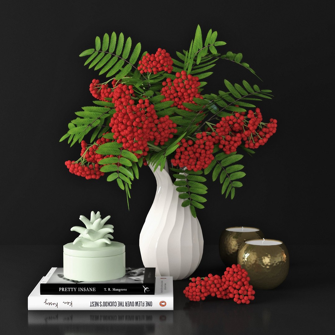 3D Rowan Vase Decor Model - TurboSquid 1231890