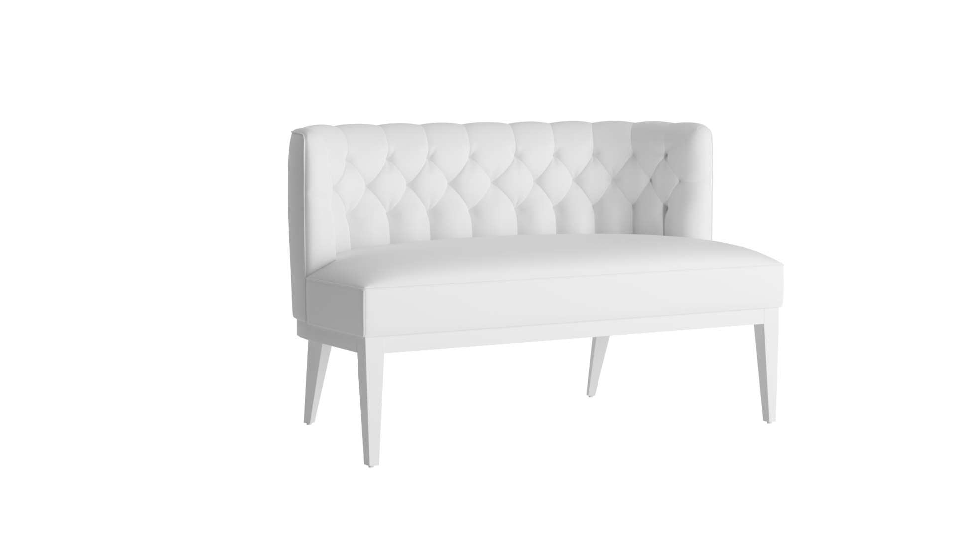 Raymond Tufted Settee 3D Model - TurboSquid 2247758