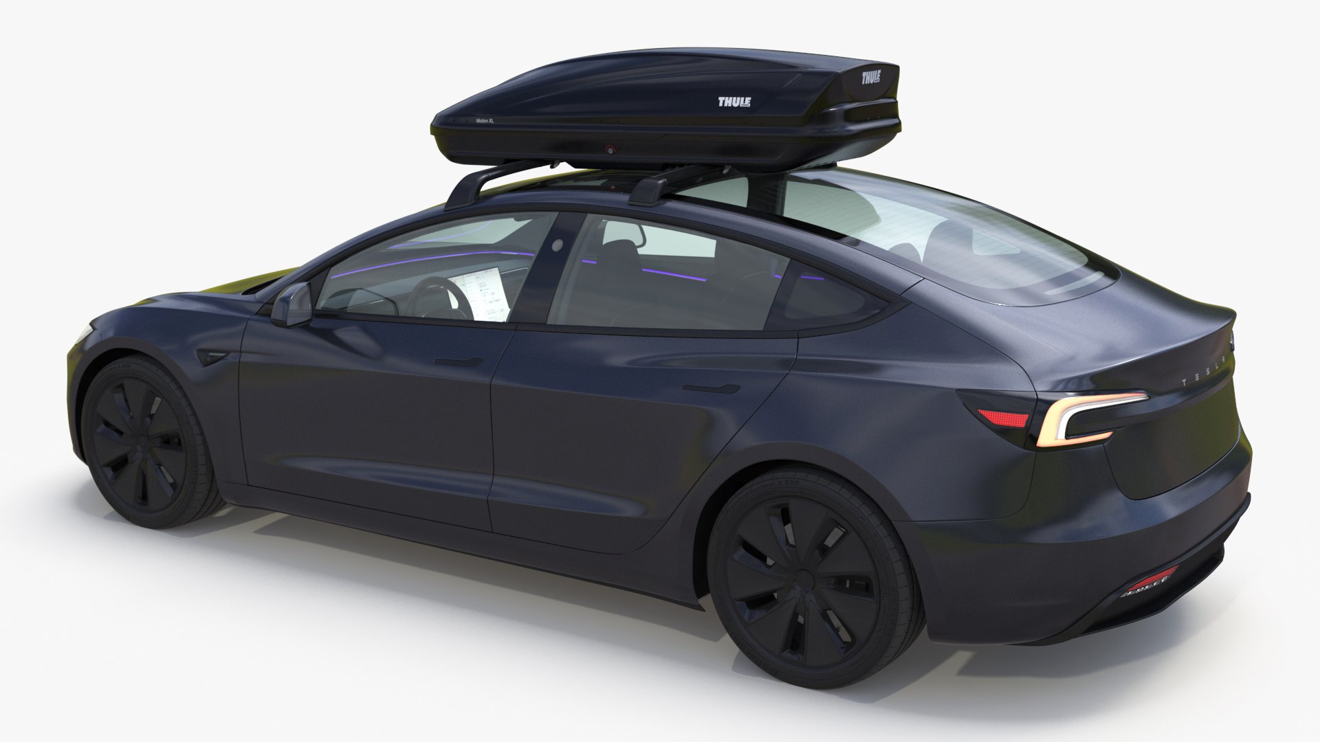 3D Tesla Model 3 2024 With Roofbox Model - TurboSquid 2290702