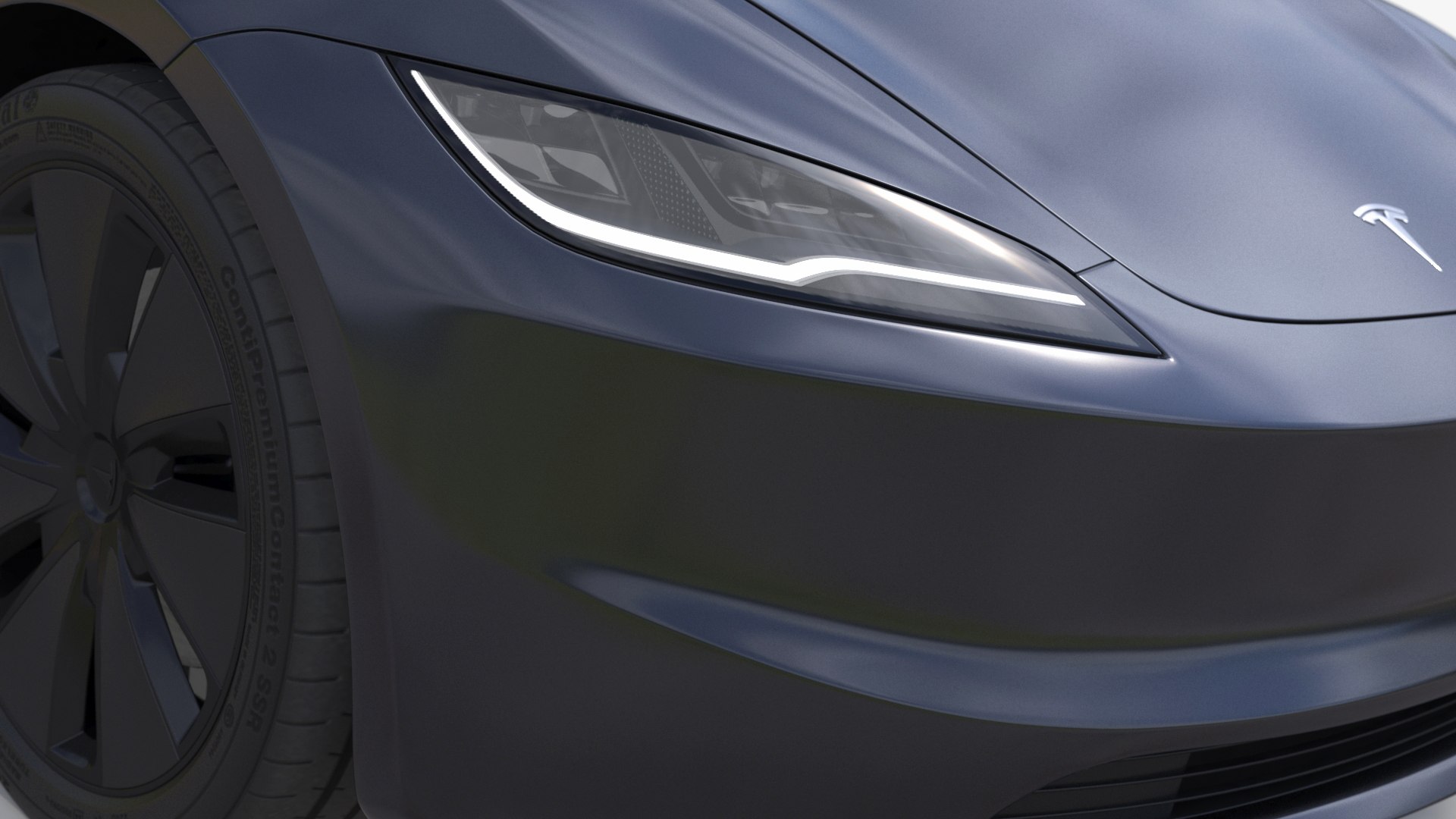 3D Tesla Model 3 2024 With Roofbox Model - TurboSquid 2290702