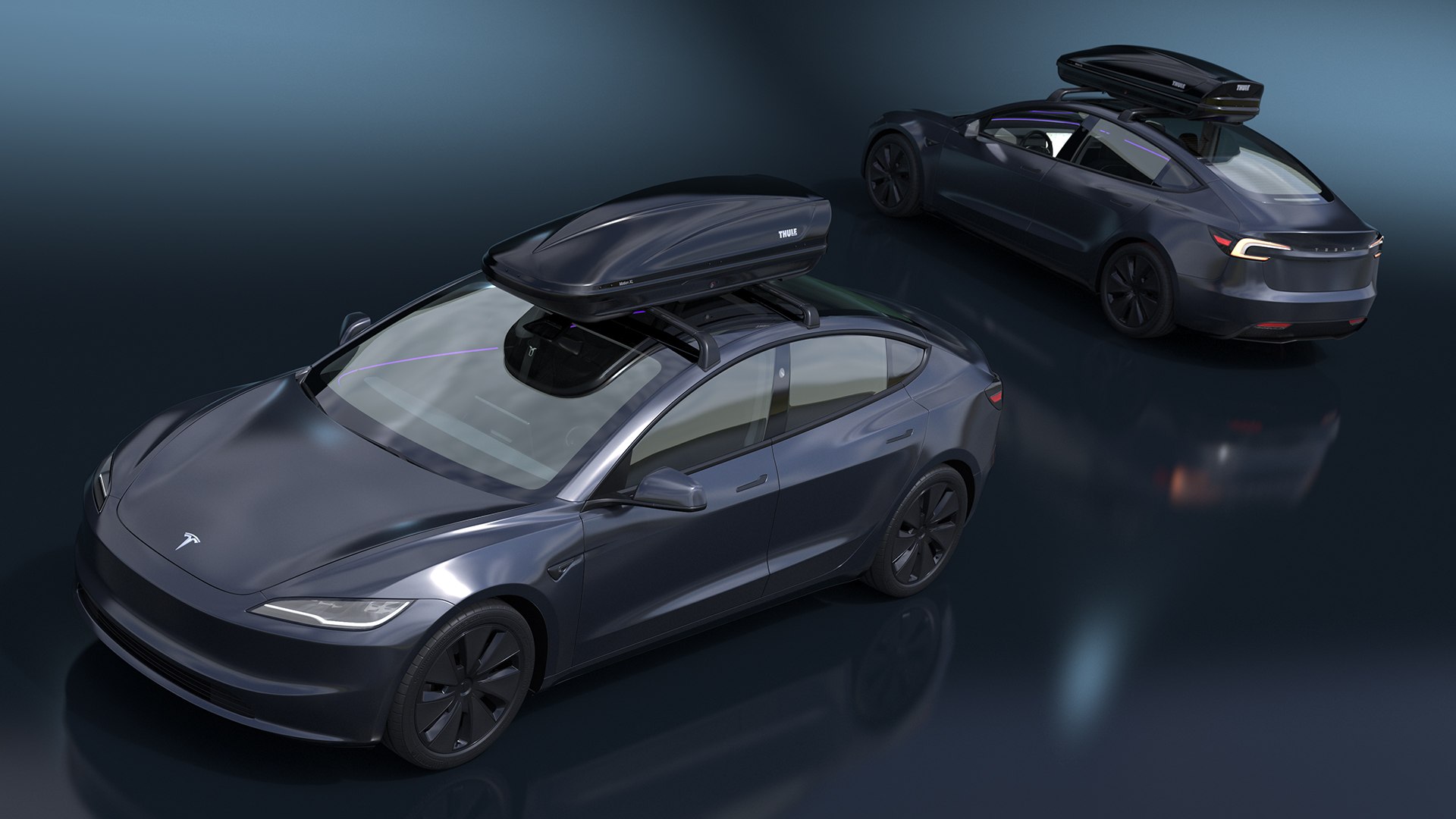 3D Tesla Model 3 2024 With Roofbox Model - TurboSquid 2290702