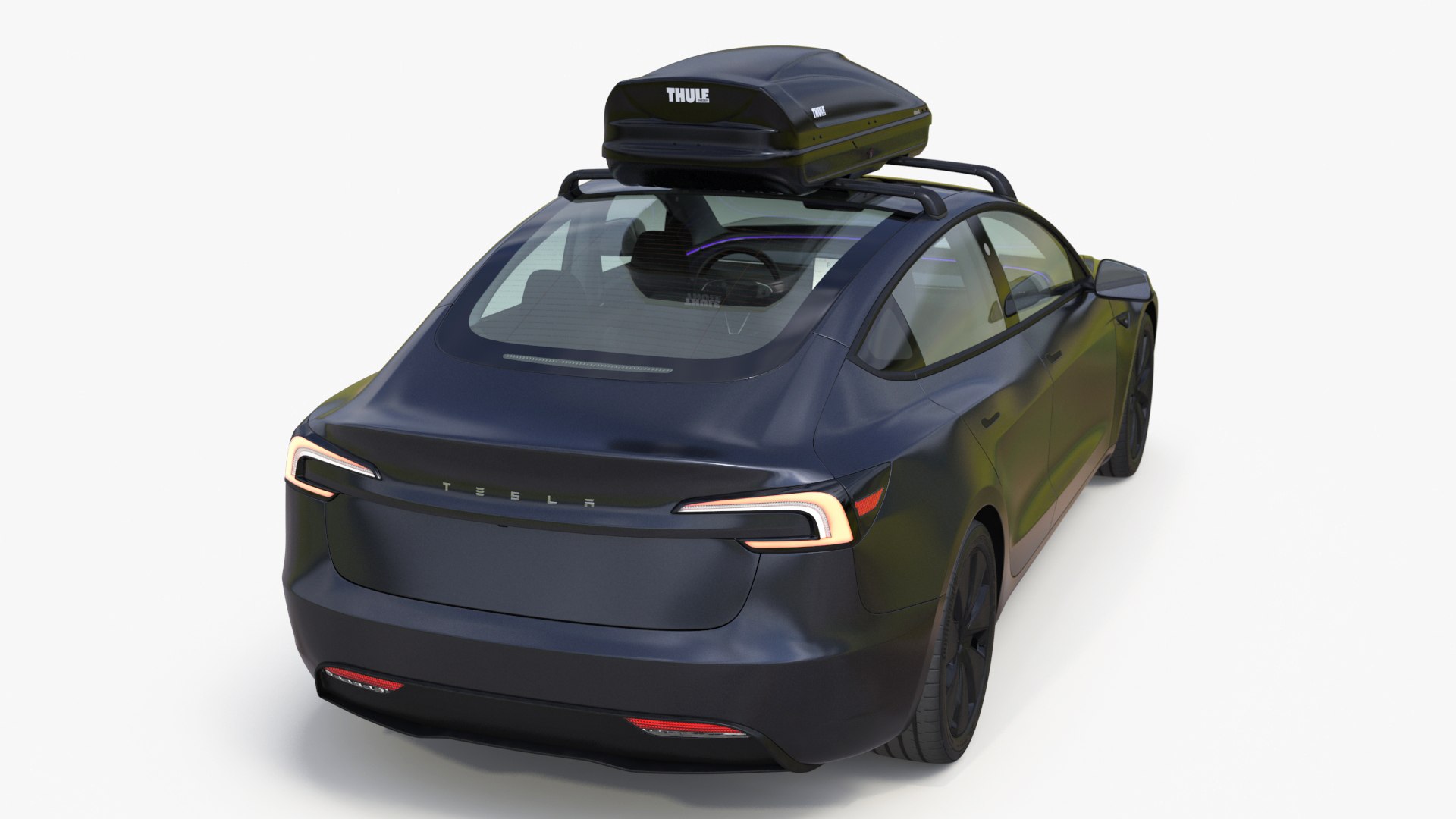3D Tesla Model 3 2024 With Roofbox Model - TurboSquid 2290702