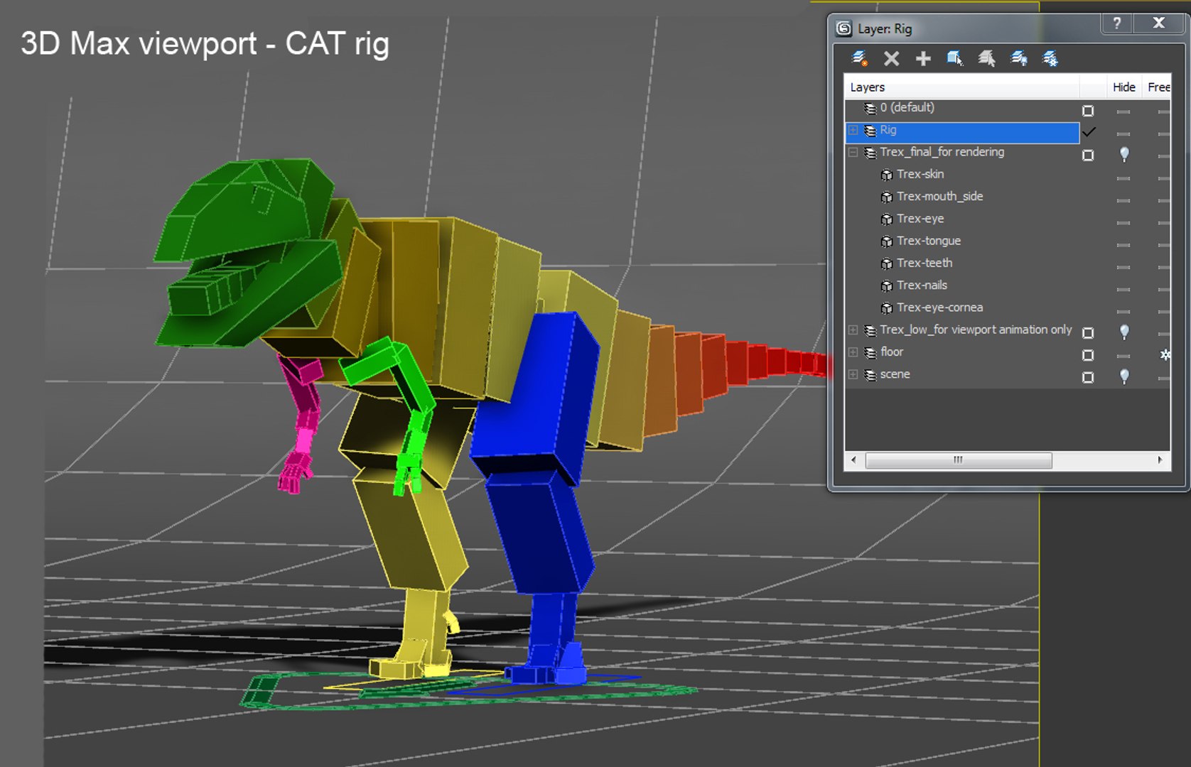- Rigged Animation 3d Max