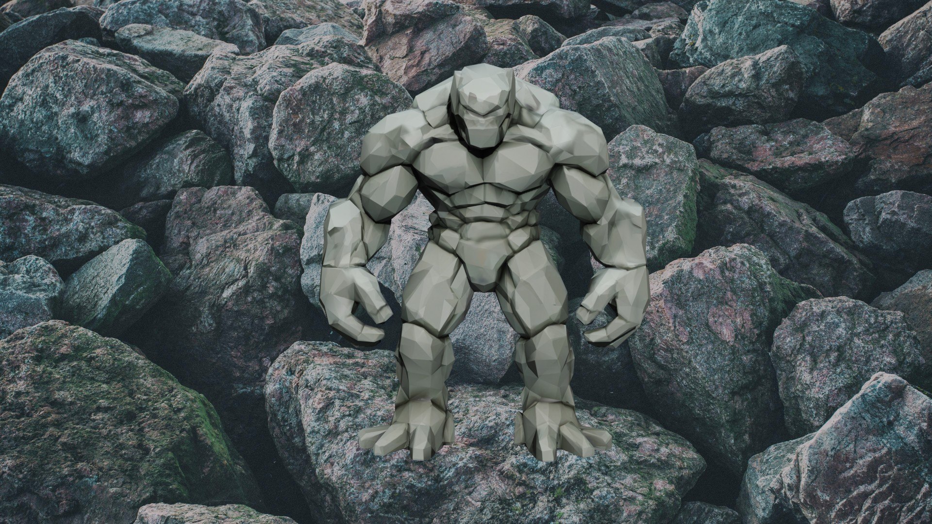 3D Rock Monster - TurboSquid 2407186