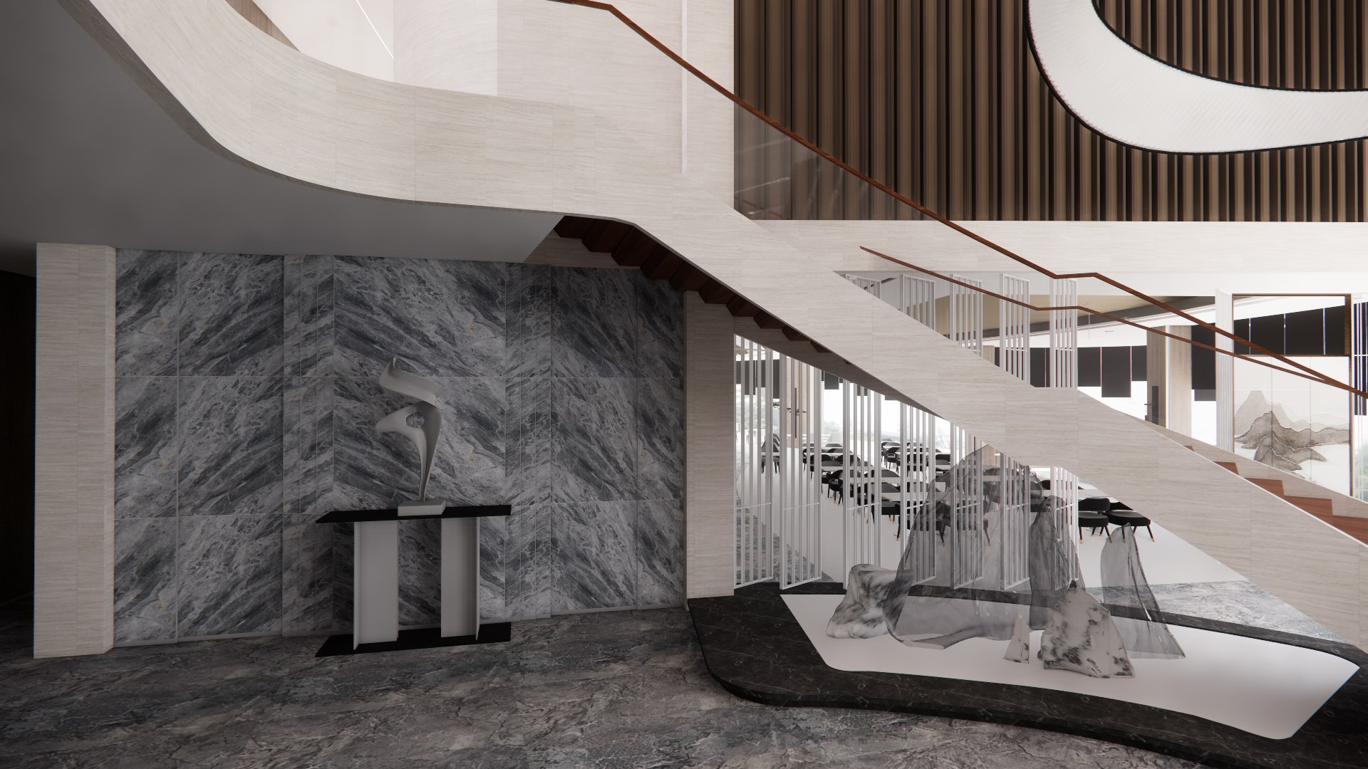 3D model Hotel Lobby Interior-A4 - TurboSquid 2104285