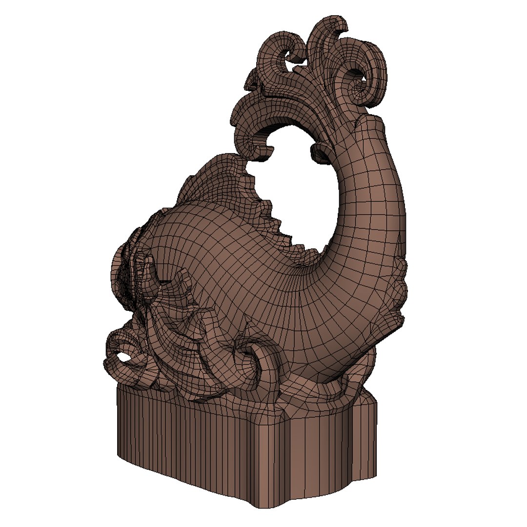 3d Model Balinesian Fish Sculpture