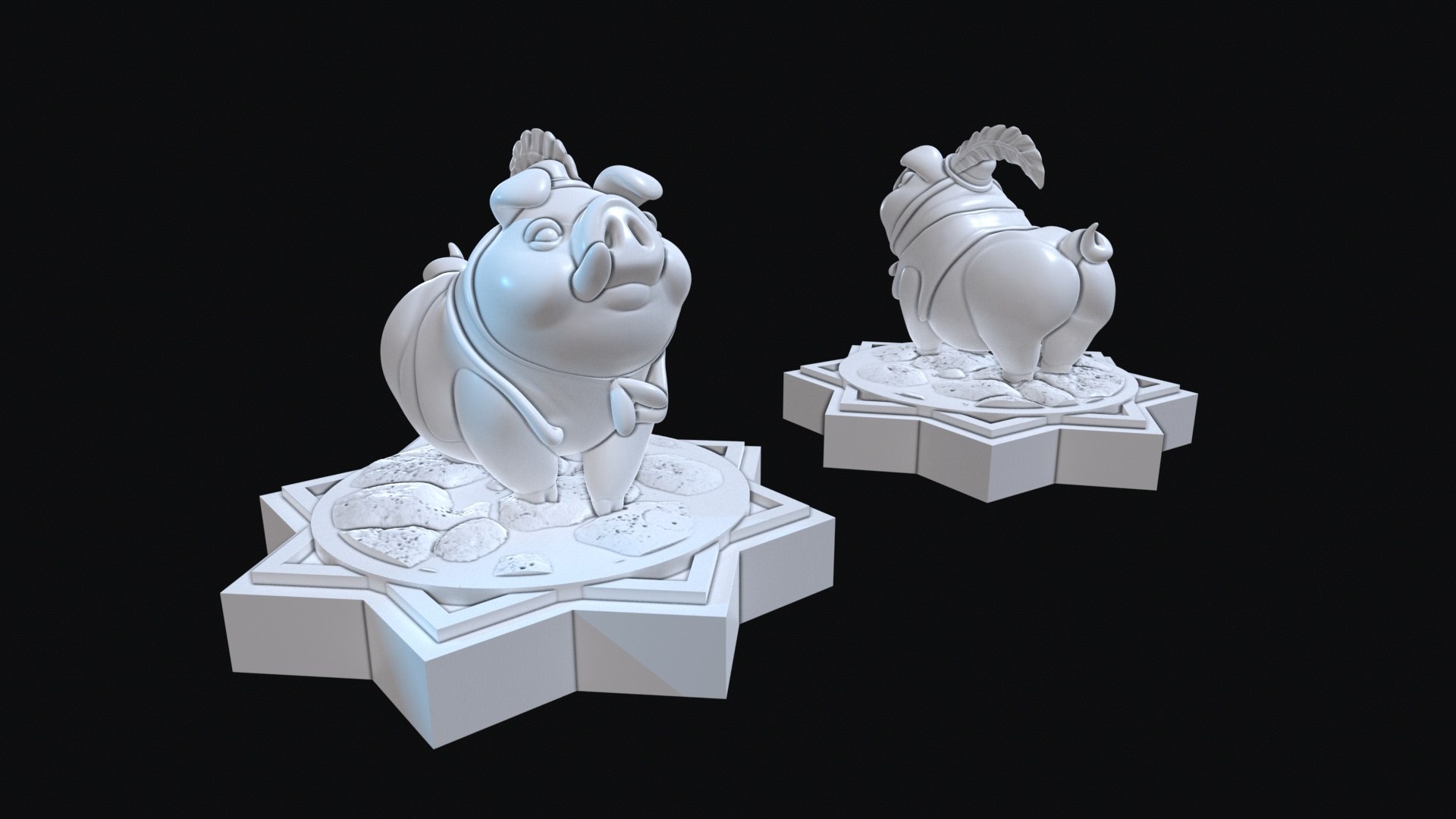 3D Pet Pig DnD Mini model - TurboSquid 2137937