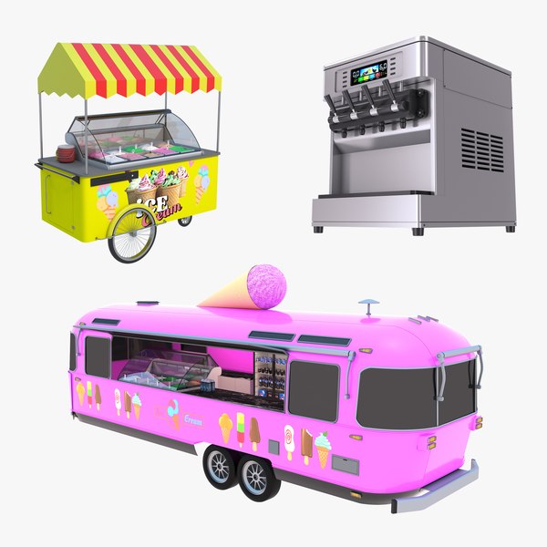Ice Cream Cart 3D Models for Download | TurboSquid
