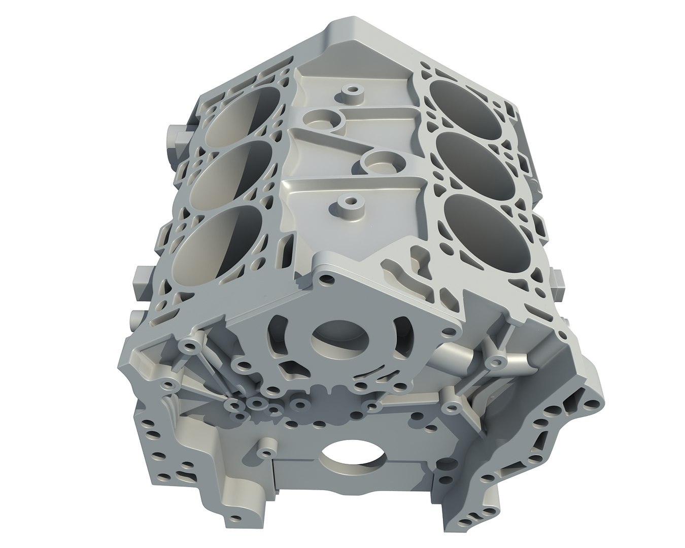 3D Model V6 Engine Block - TurboSquid 1346357