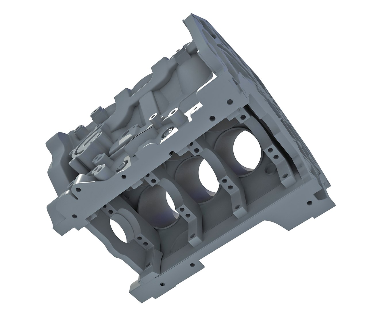 3D Model V6 Engine Block - TurboSquid 1346357