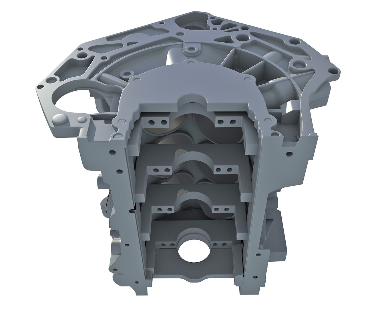 3D Model V6 Engine Block - TurboSquid 1346357