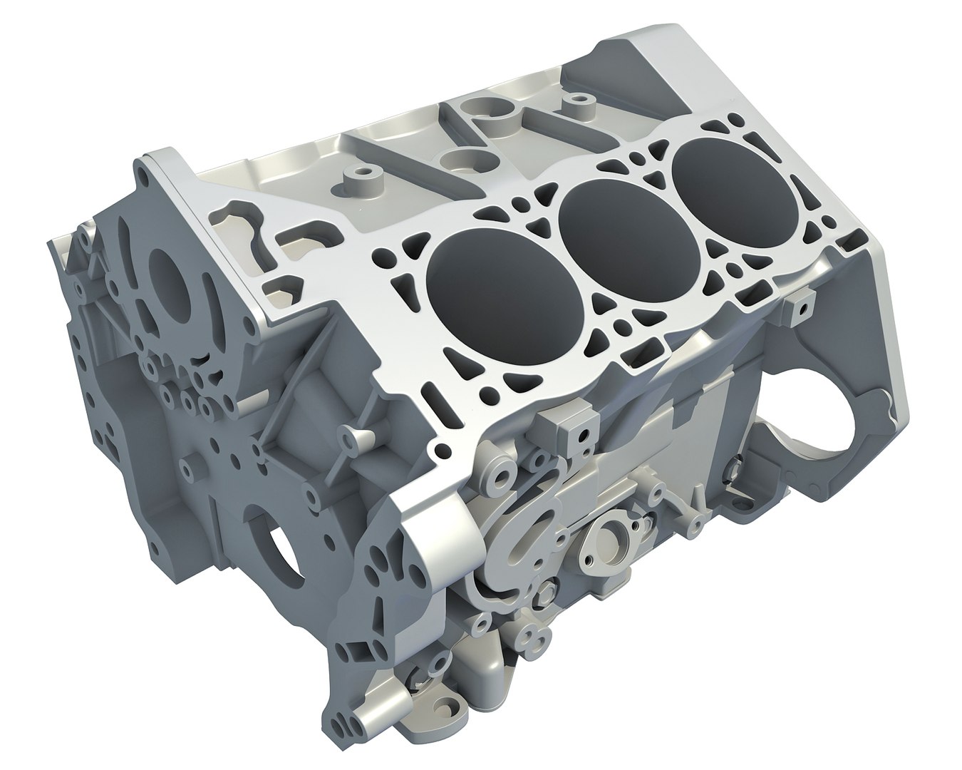 3D Model V6 Engine Block - TurboSquid 1346357