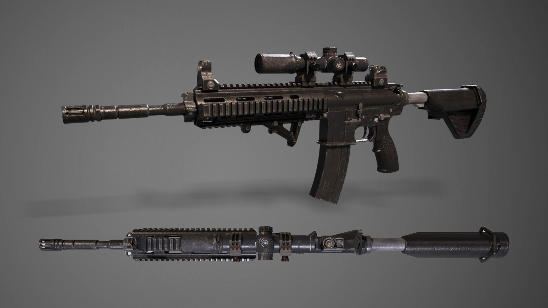 M416 Details 3D Model - TurboSquid 1352430