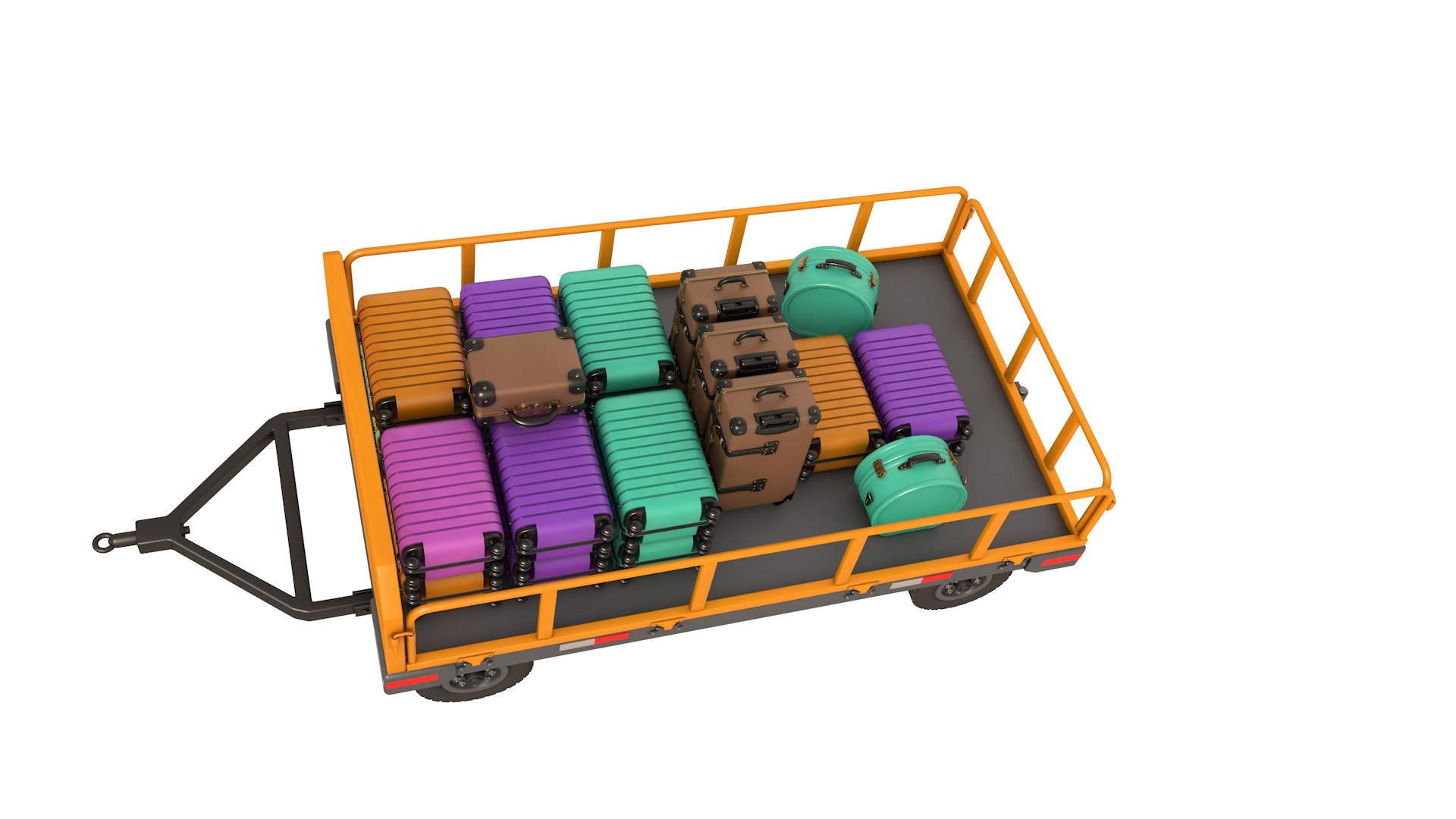 3D Baggage Carts - TurboSquid 2002626