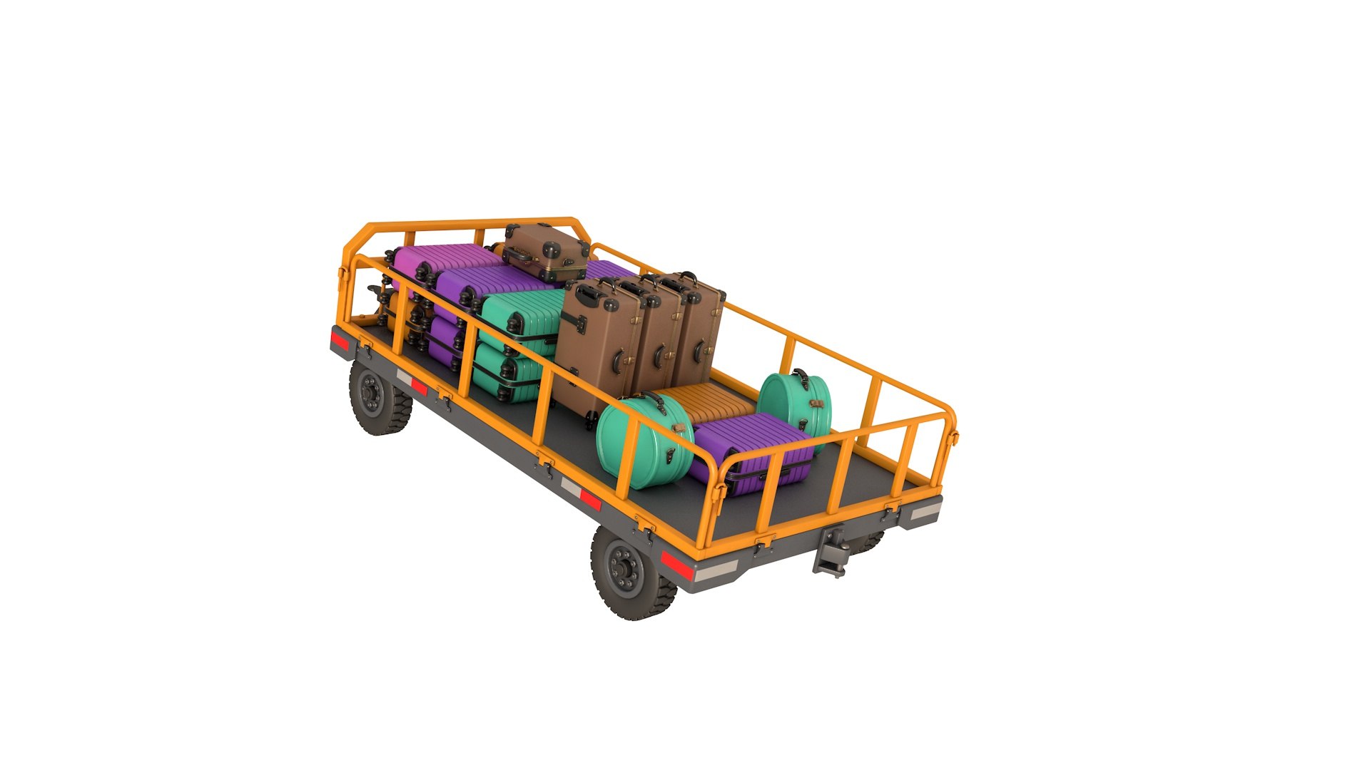 3D Baggage Carts - TurboSquid 2002626