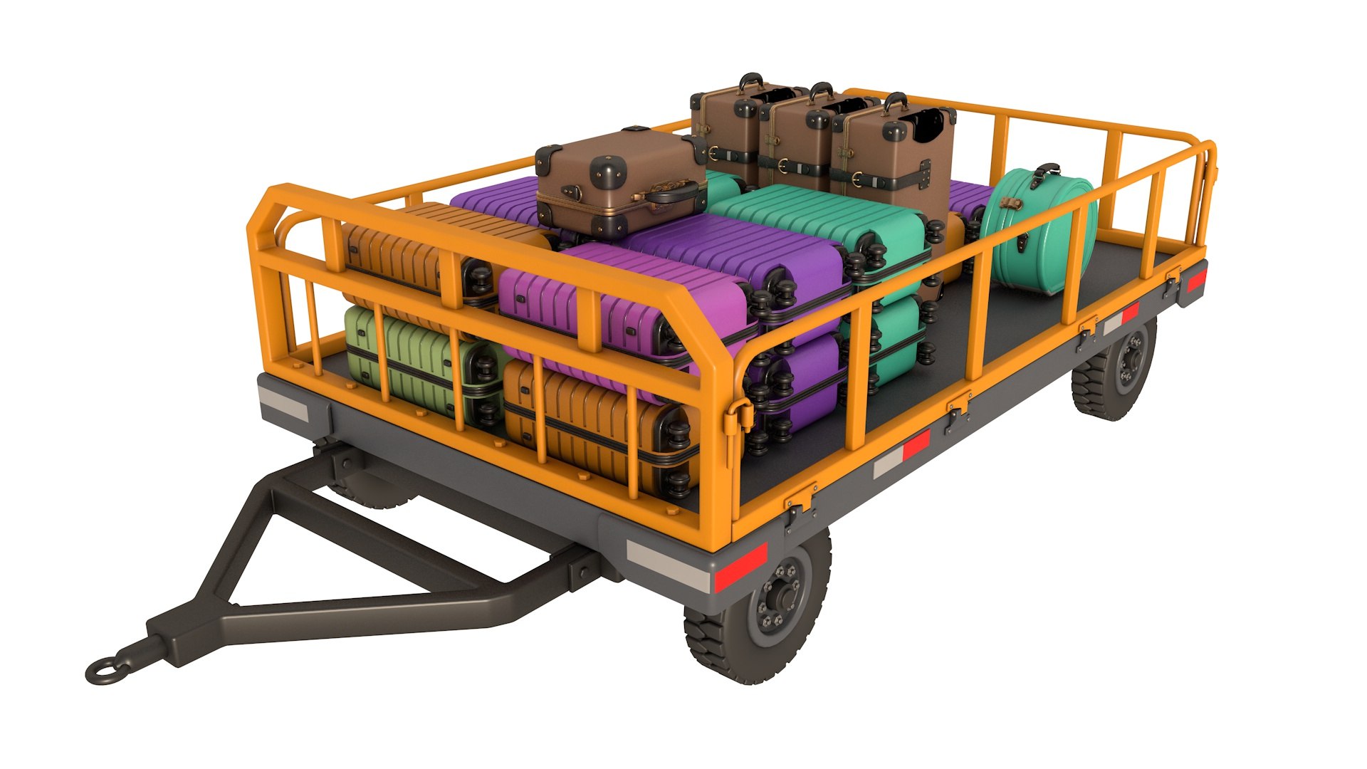 3D Baggage Carts - TurboSquid 2002626