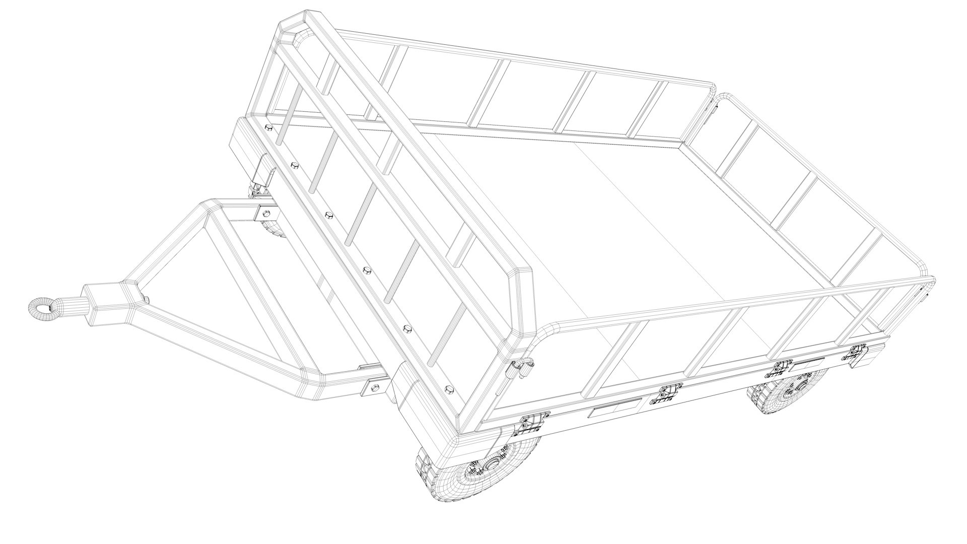 3D Baggage Carts - TurboSquid 2002626