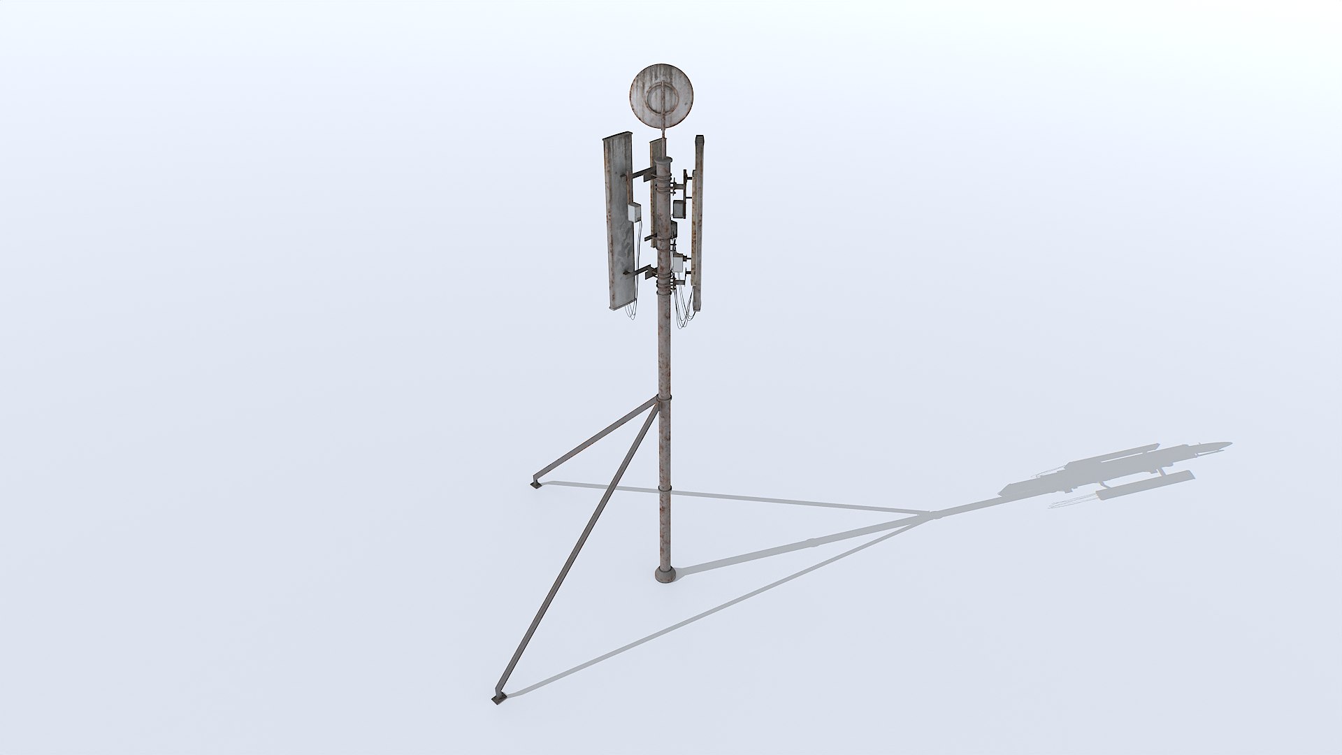 Old And Rusty Cell Tower 3D Model - TurboSquid 2309161